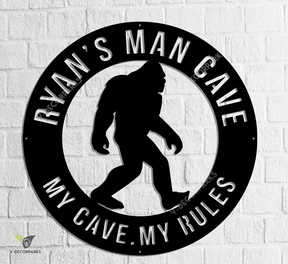 Custom Sasquatch Sign, Personalized Bigfoot Metal Sign, Established ...