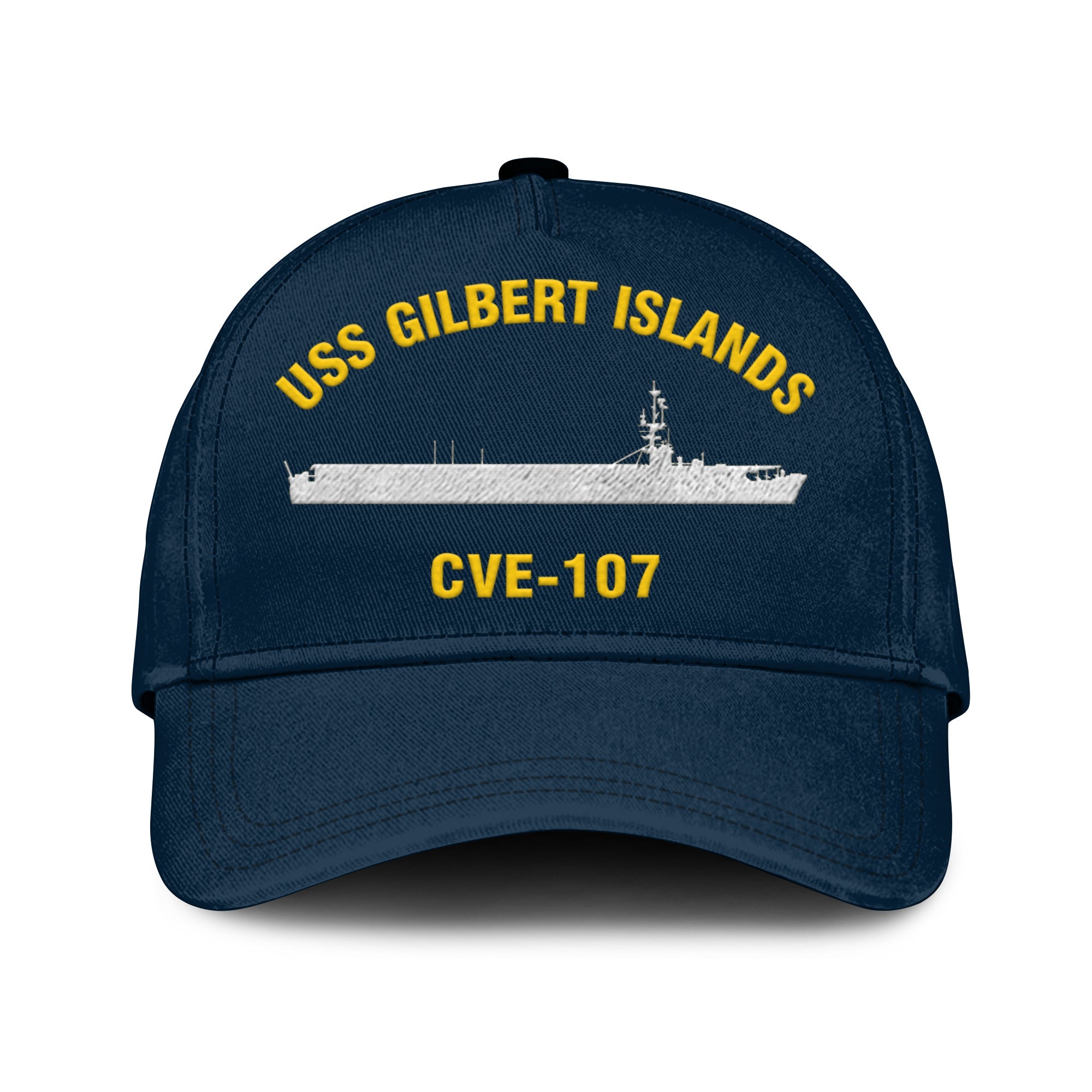Uss Gilbert Islands Cve-107 Classic Cap, Custom Print/embroidered Us ...