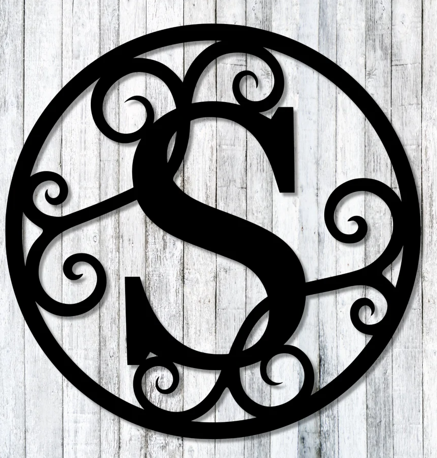 Monogram, Metal Sign, Personalized Gift, Housewarming Gift, Metal ...