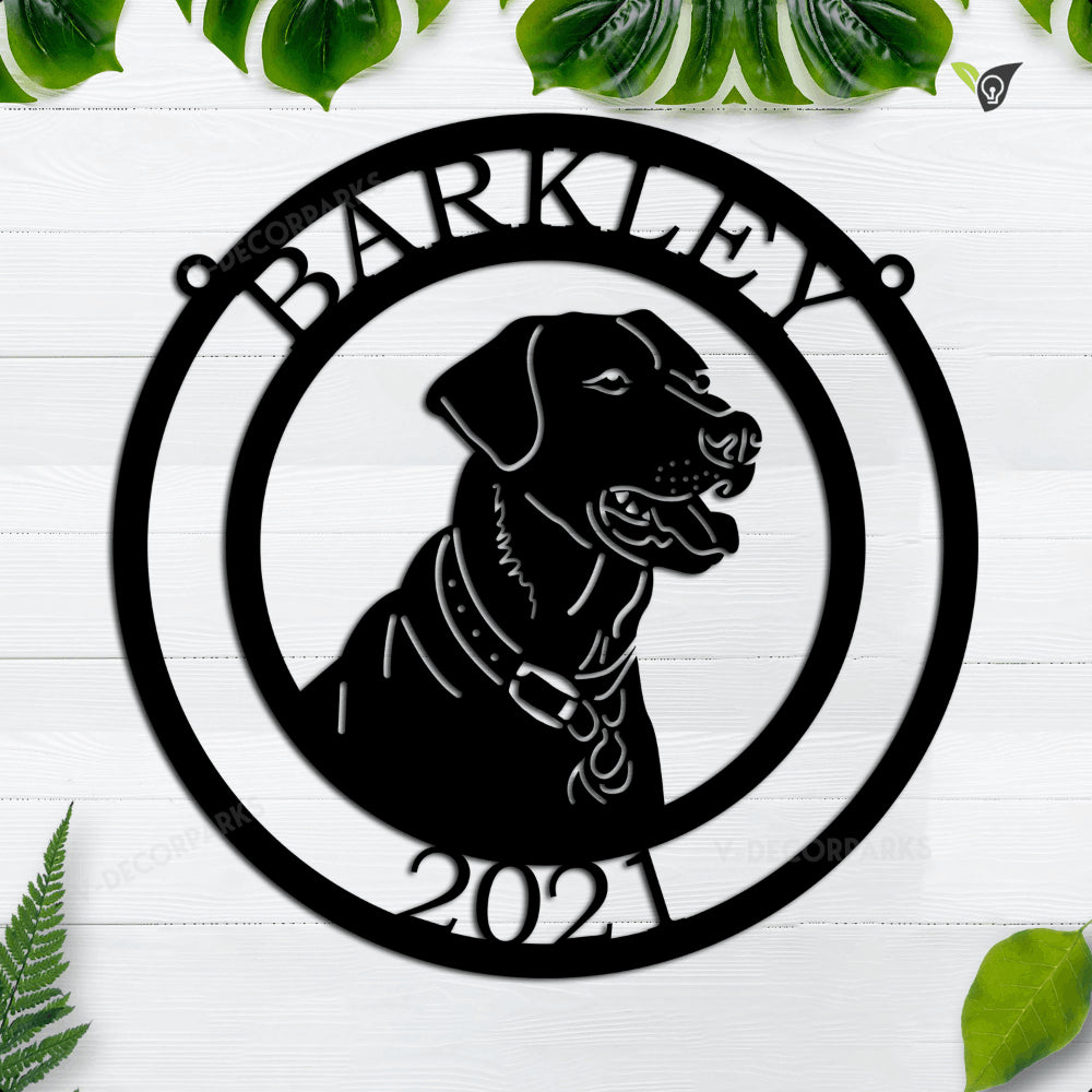 Personalized Labrador Retriever Metal Wall Art, Labrador Sign, Custom ...