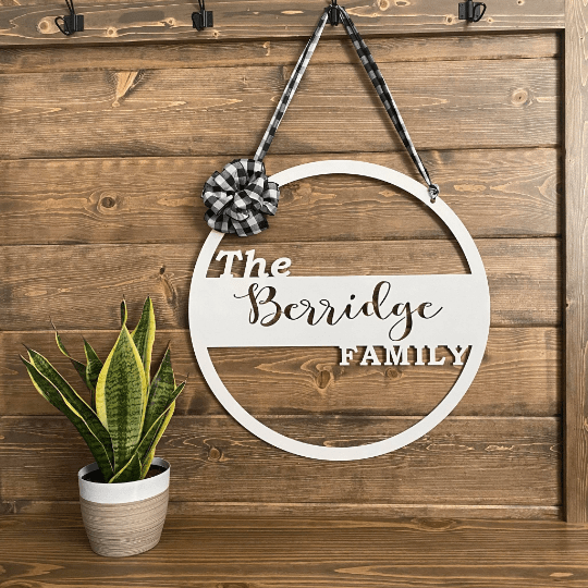 Family Name Sign, Outdoor Name Sign Metal, House Decor, Wall Art ...