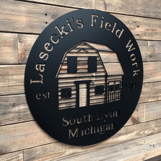 Custom Metal Barn Sign, Cut Metal Sign, Metal Wall Art, Metal House ...