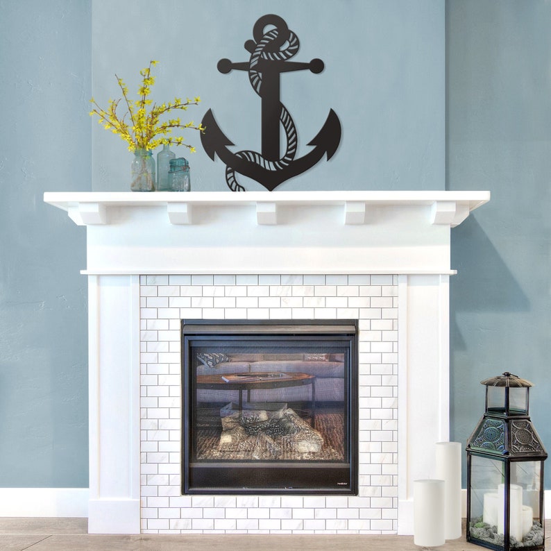 Metal Anchor Wall Decor, Nautical Wall Decor, Nautical Nursery, Anchor ...