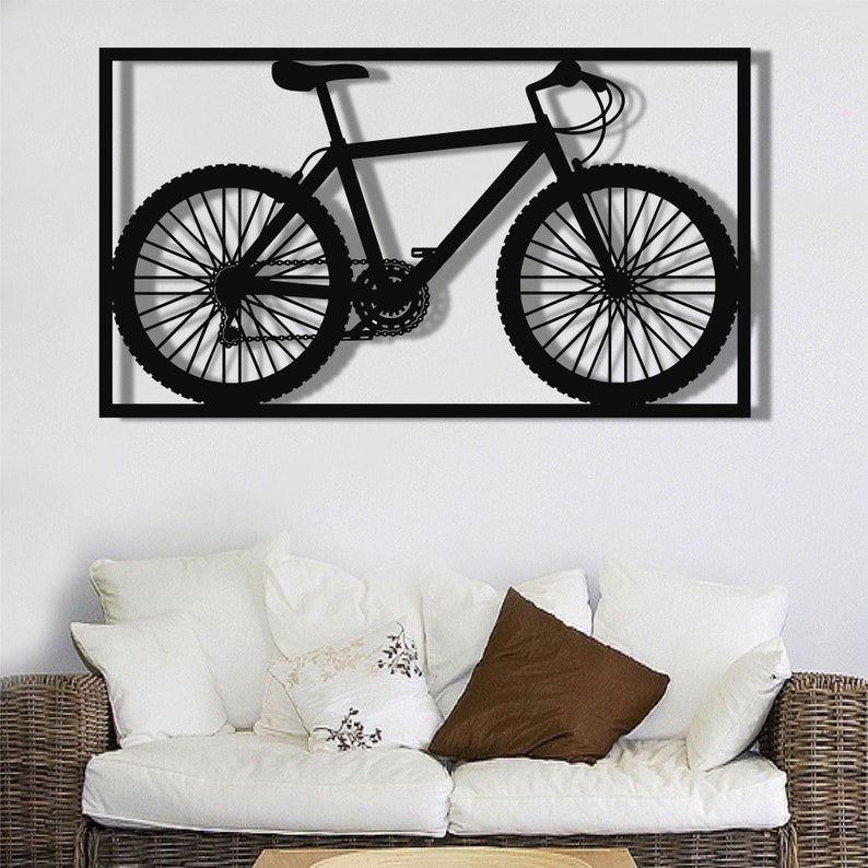 Metal Wall Decor, Metal Bike Wall Art, Cyclist Wall Art, Bicycle Lover ...