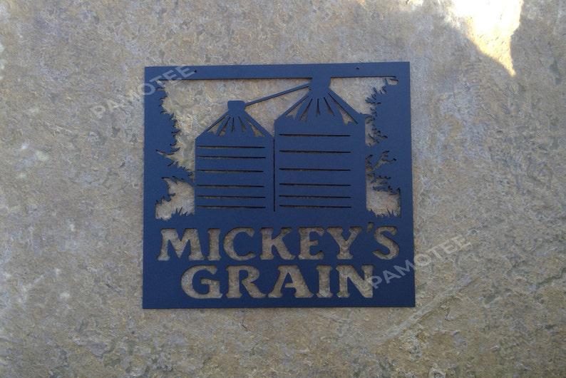 Custom Metal Silo Sign, Metal Farm Sign, Silo Indoor Or Outdoor Sign ...