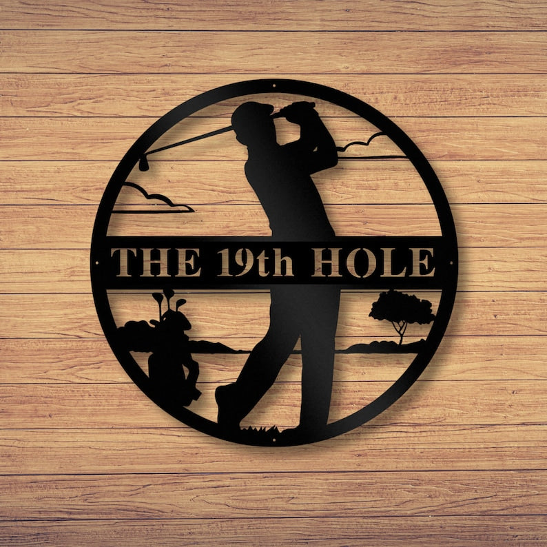Custom Golf Sign, Fathers Day, Metal Name Sign, Fathers Day Gift ...