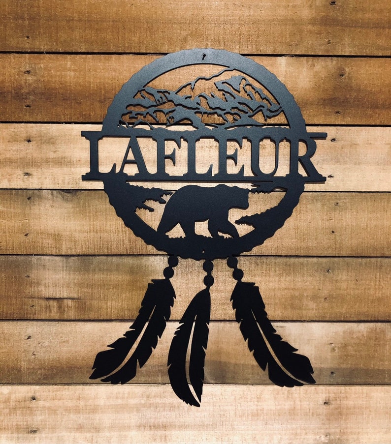 Dream Catcher Monogram, Personalized Dream Catcher, Dreamcatcher Metal ...