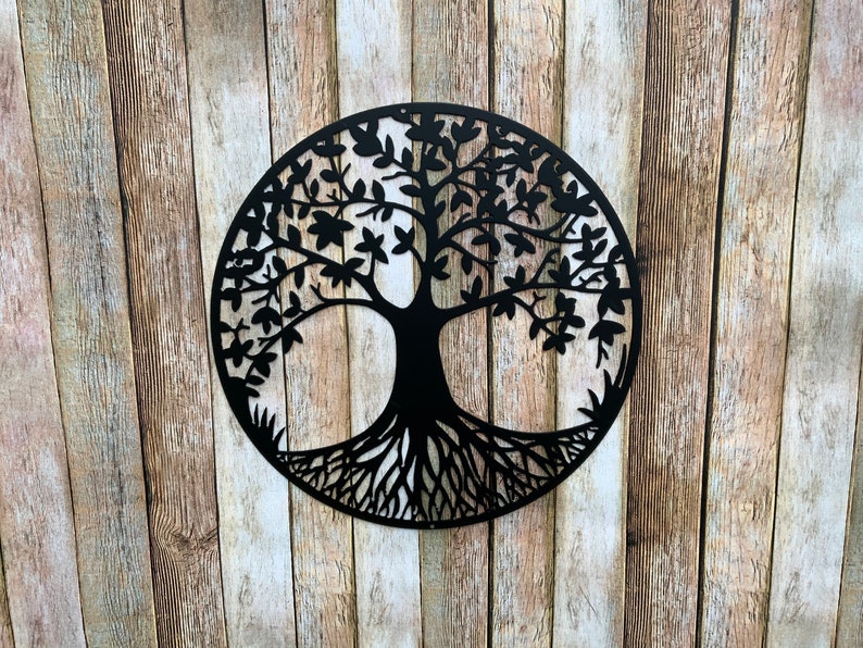 Tree Of Life Metal Art - Metal Tree Decor - Tree Hugger - Unique Metal ...