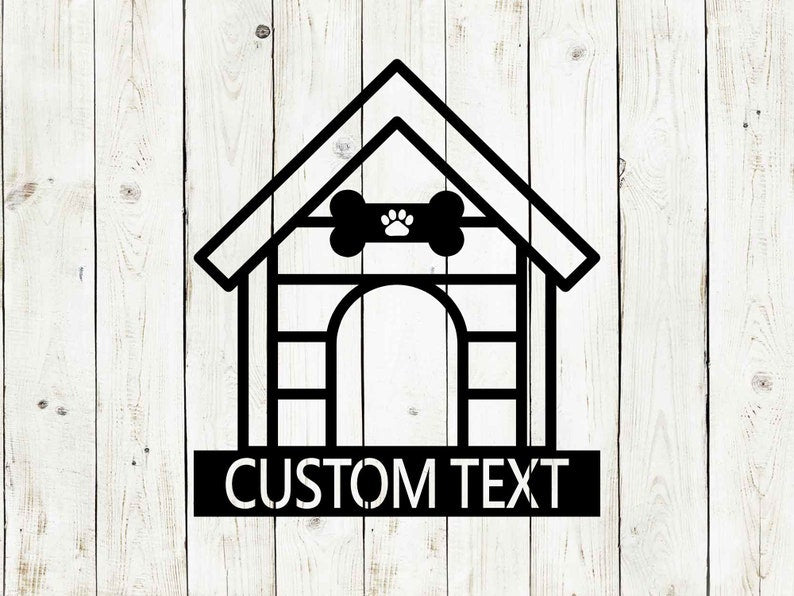 Dog House Custom Monogram Metal Sign, Dog House, Dog, Pet Sign, Outdoor ...