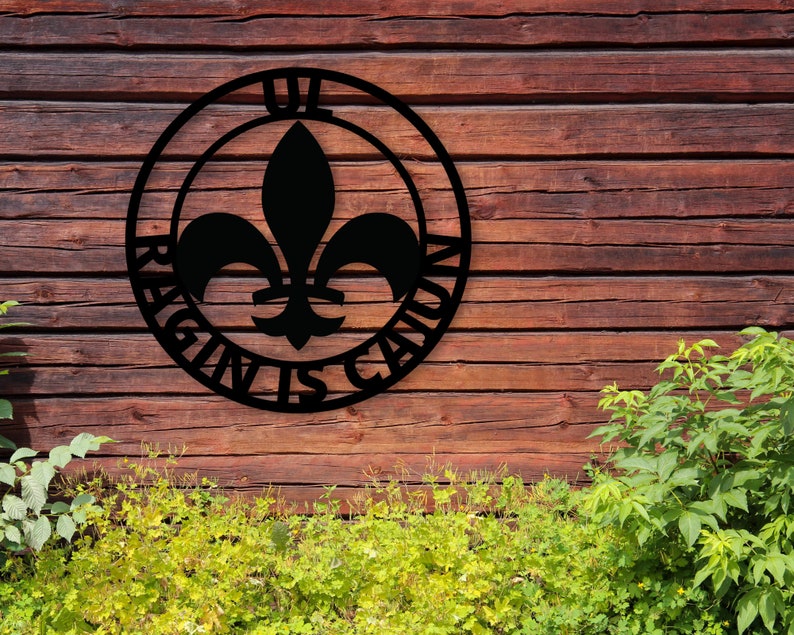 Custom An Fleur De Lis Sign, Metal Cajun Sign, Dad Gift, Name Monogram ...