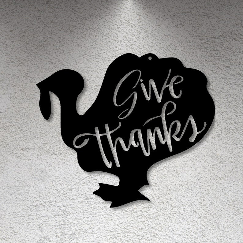 Thanksgiving Turkey Metal Sign, Metal Wall Art, Fall Porch Decor ...