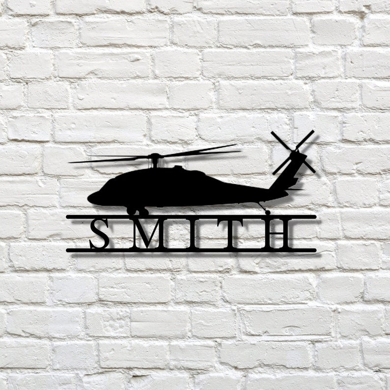 Custom Helicopter Sign, Man Cave Decor, Man Cave Metal Signs, Man Cave ...