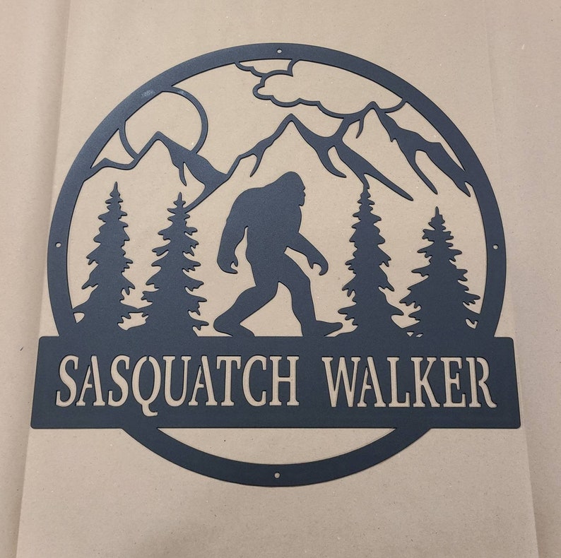 Bigfoot Personalized Sign, Bigfoot, Sasquatch, Family Name Sign, Last ...