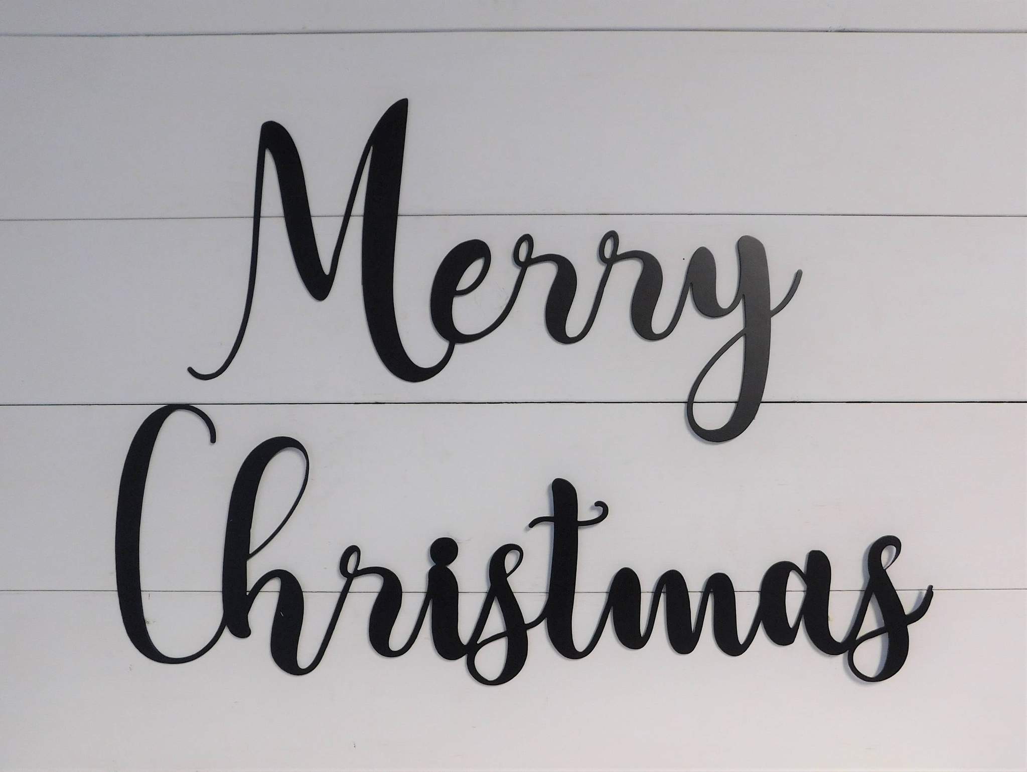 Merry Christmas Sign, Metal Merry Christmas Sign, Farmhouse Decor ...