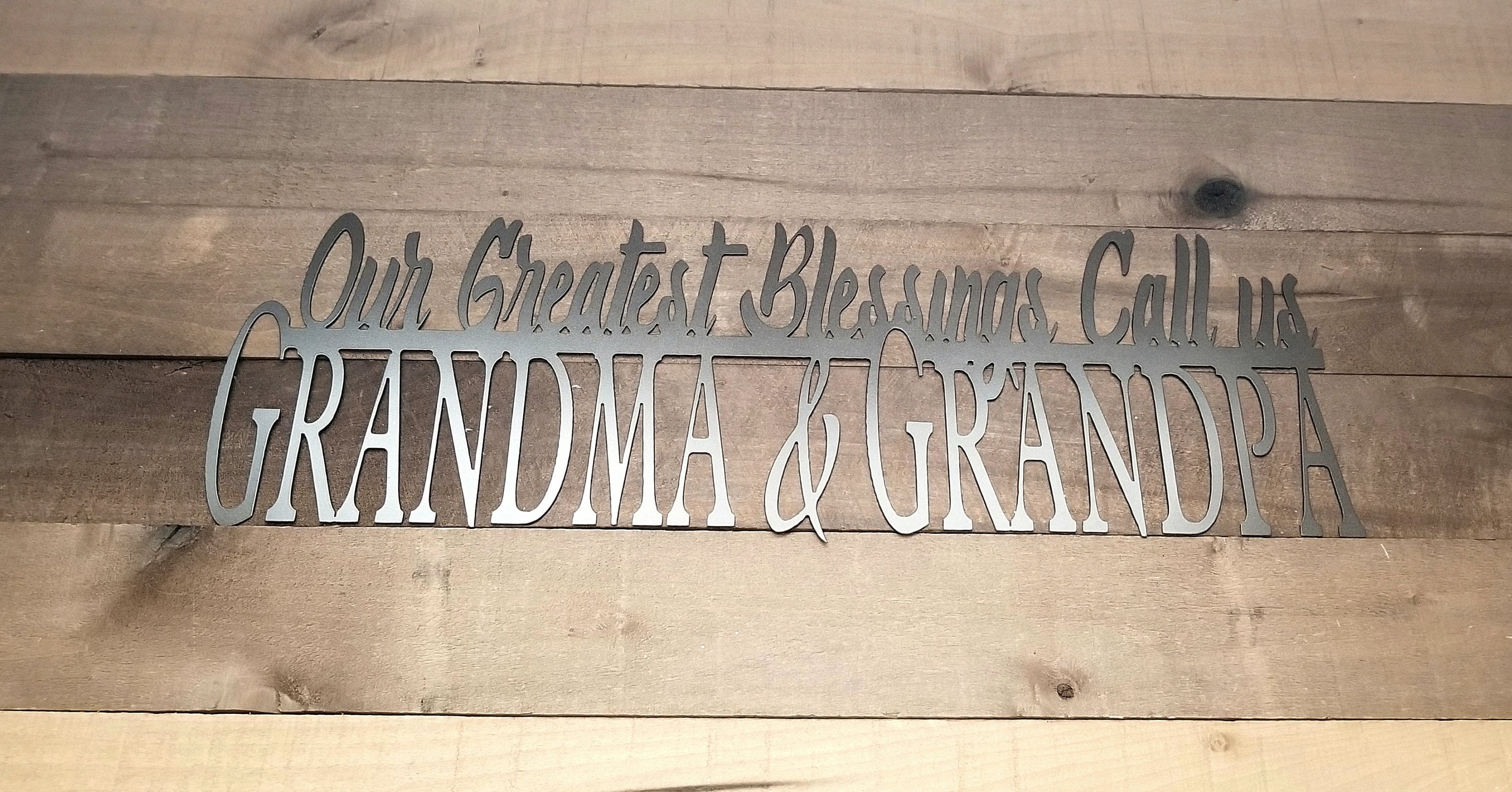 Grandparents Sign, Our Greatest Blessings Call Us Grandma And Grandpa ...