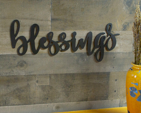Blessings Metal Sign, Farmhouse Decor, Sayings, Inspirational ...