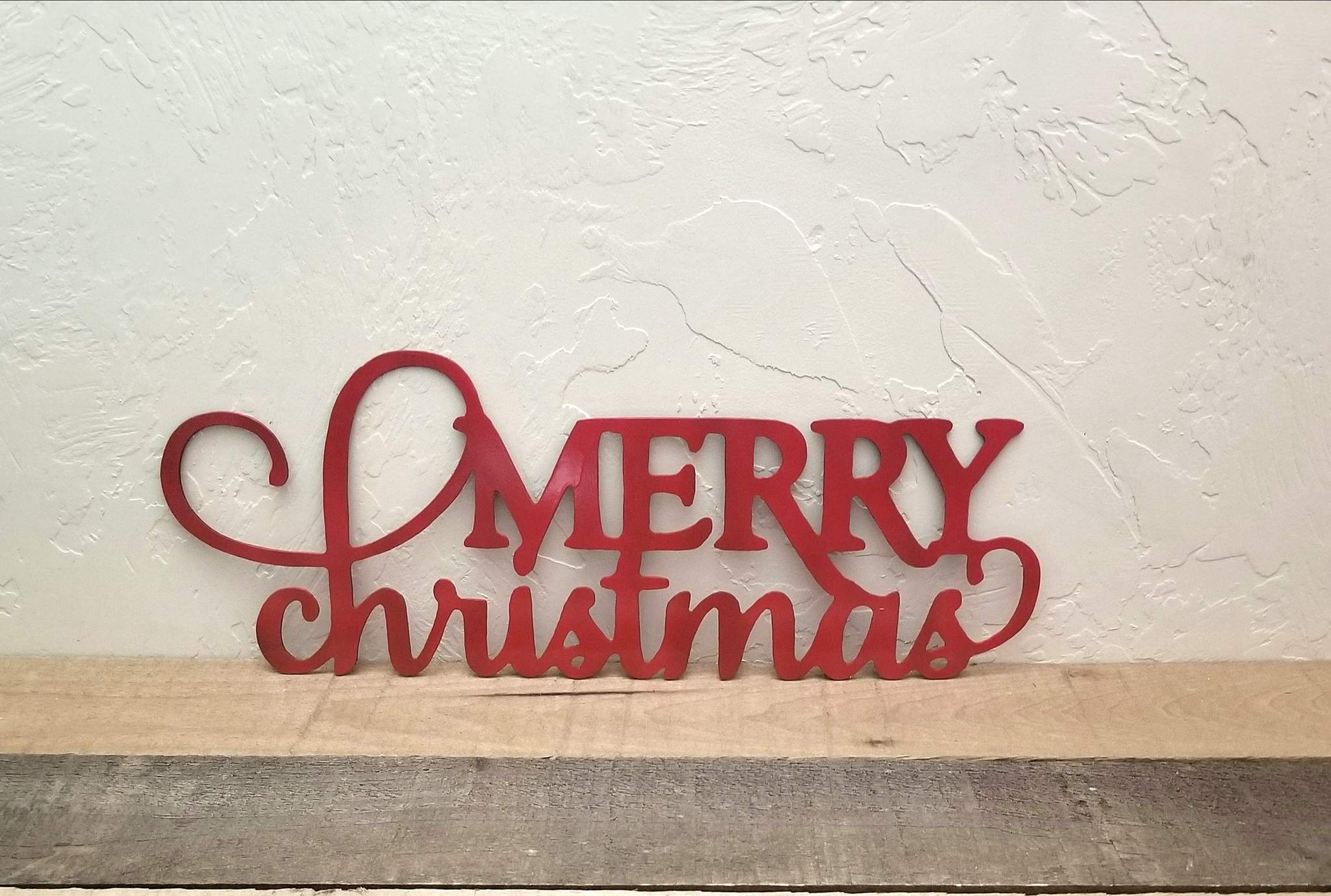 Metal Merry Christmas Sign - Metal Wall Art - Christmas Sign - Holiday ...