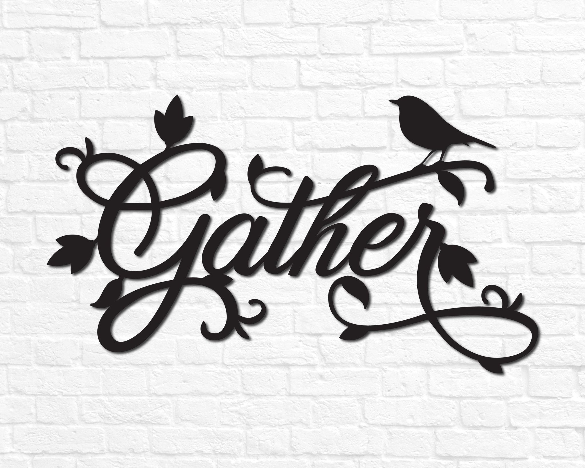 Metal Gather Sign Metal Gather Wall Decor Gather Wall Art Gather Wall ...