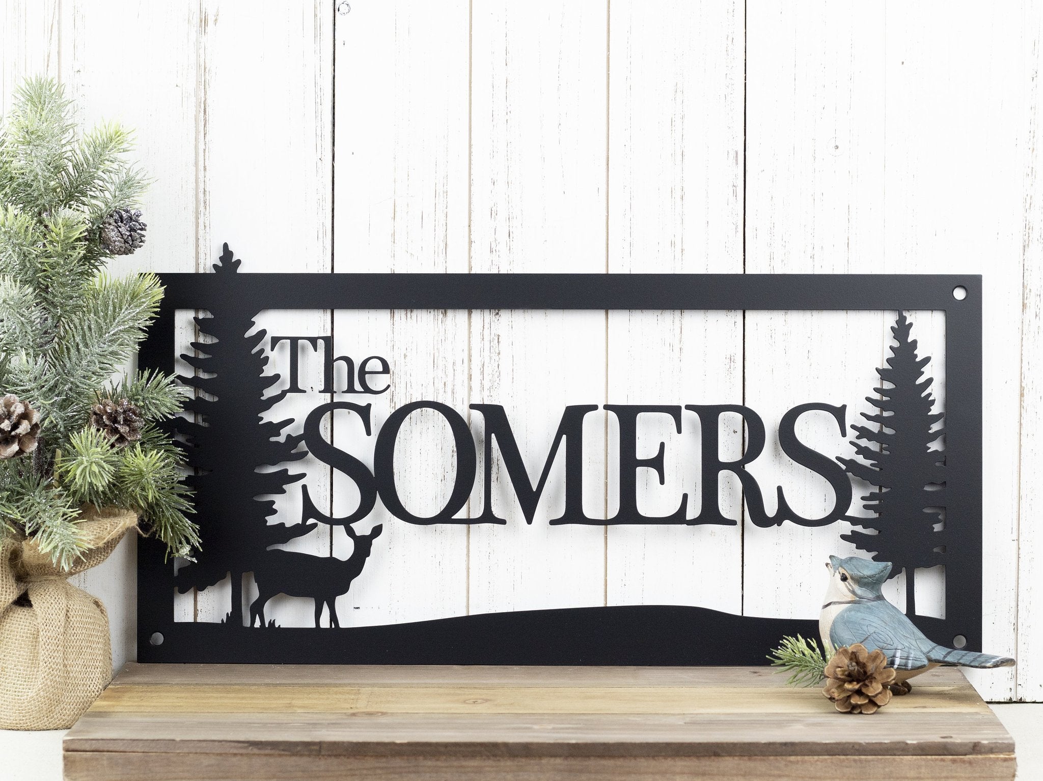 Custom Family Name Address Metal Sign, Family Name Sign, Metal Wall Art ...