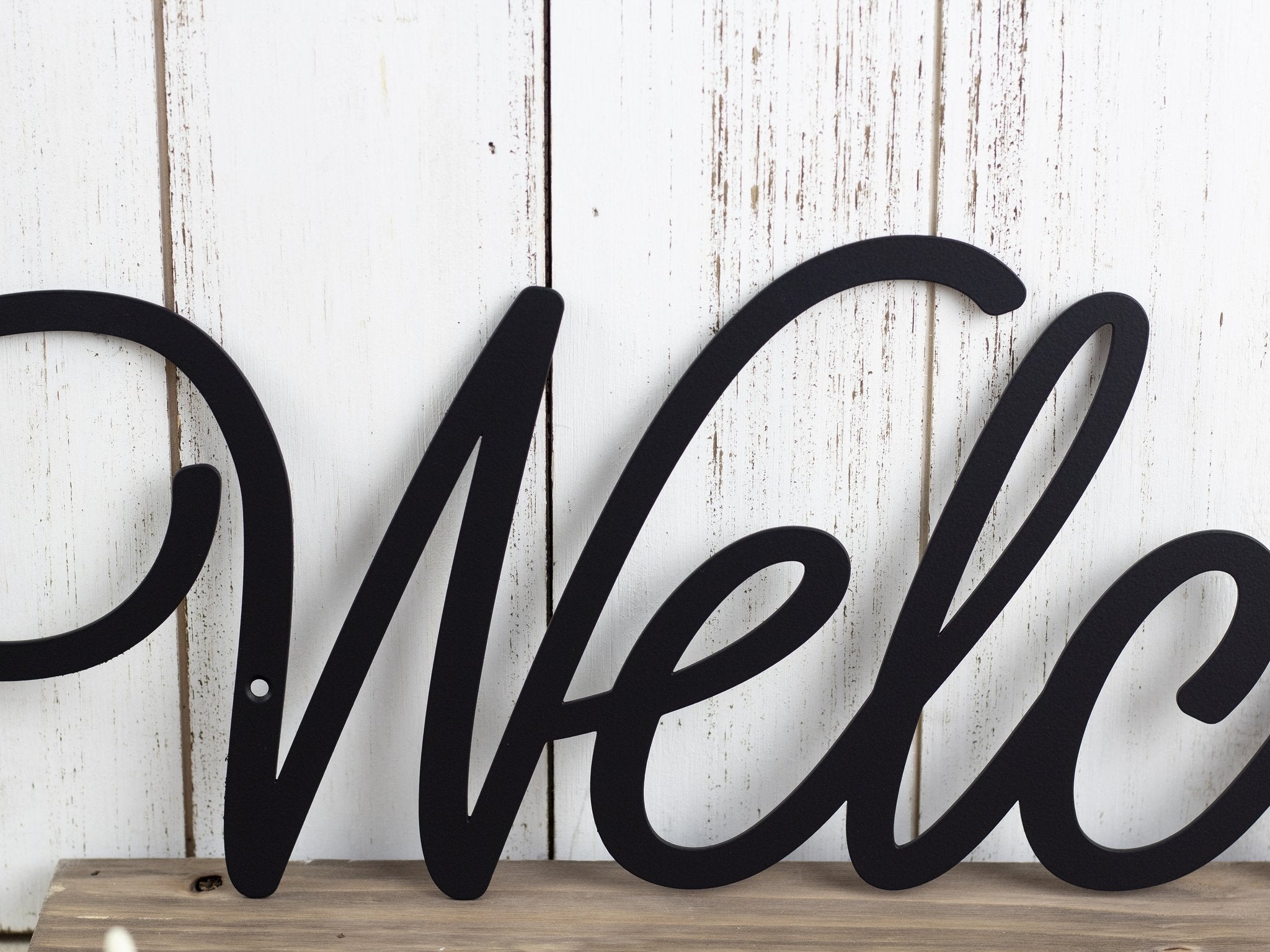 Welcome Sign, Metal Wall Art, Metal Sign, Wall Decor, Welcome, Script ...