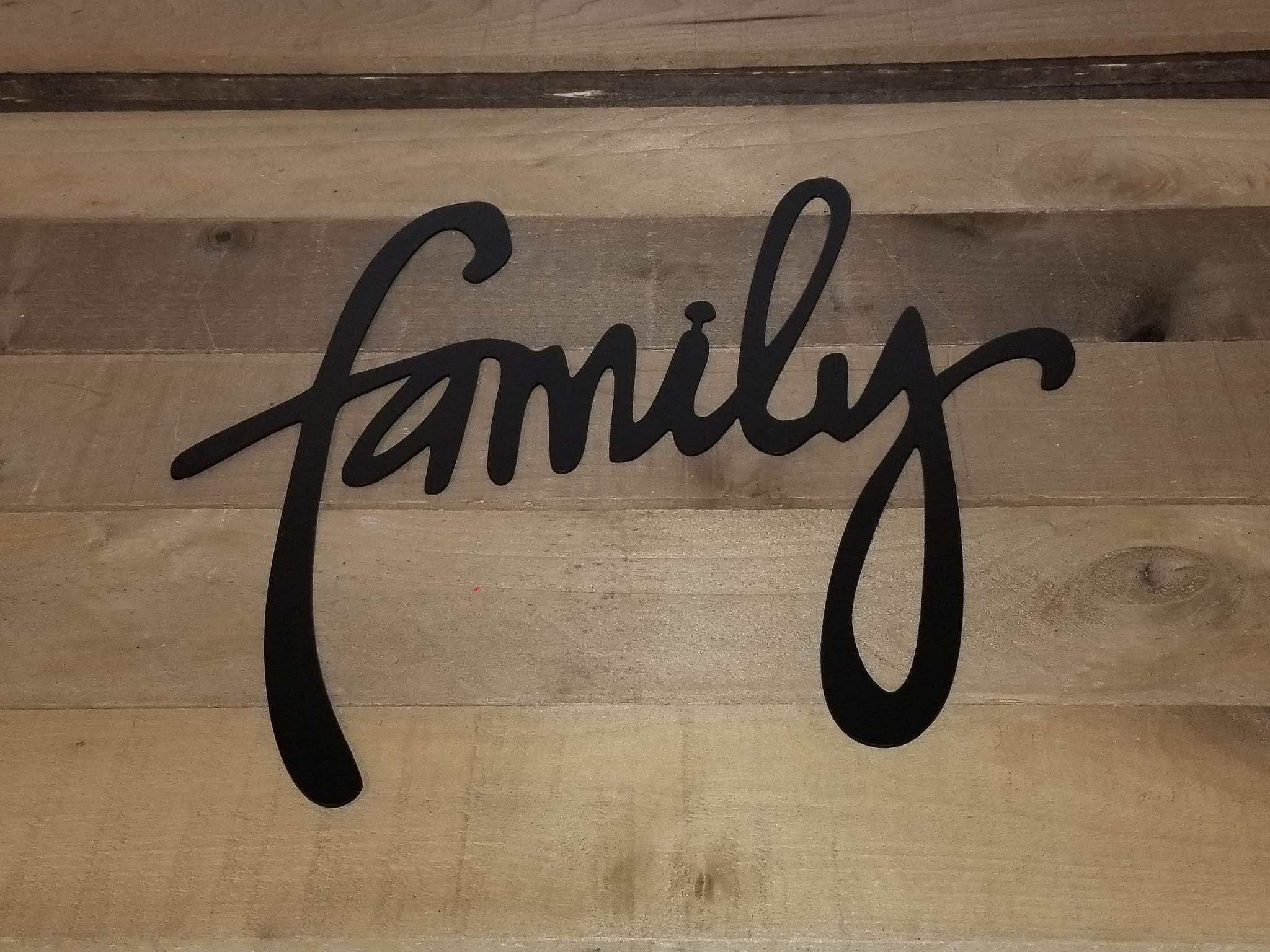 Family Sign, Metal Family Sign, Family Metal Word Art, Living And ...