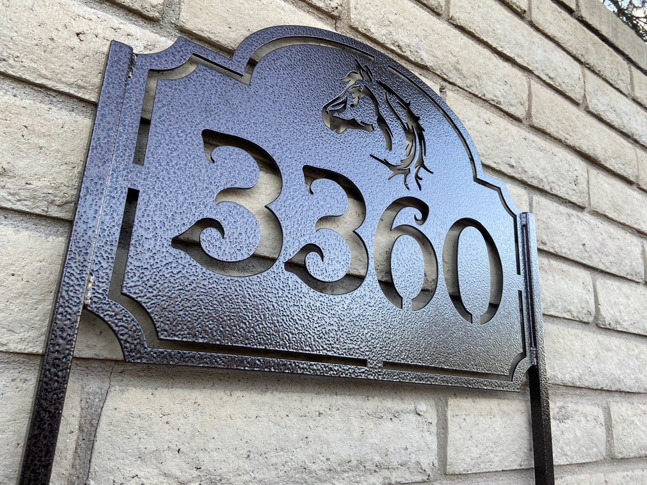 In Ground Address Sign, Horse Address Sign, Horse, Yard Address Sign ...