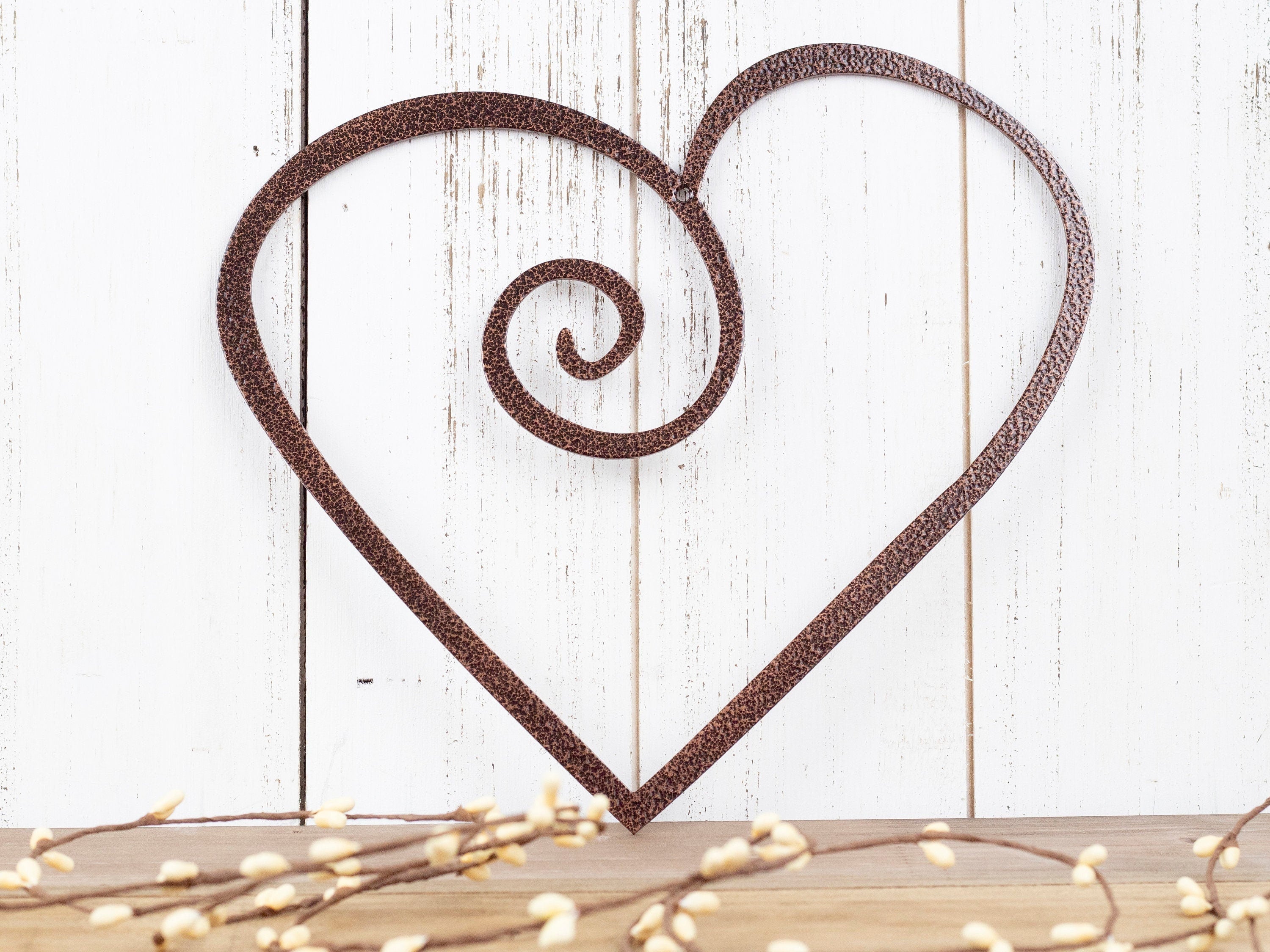 Heart Metal Wall Art, Heart Sign, Metal Sign, Wall Hanging, Outdoor ...