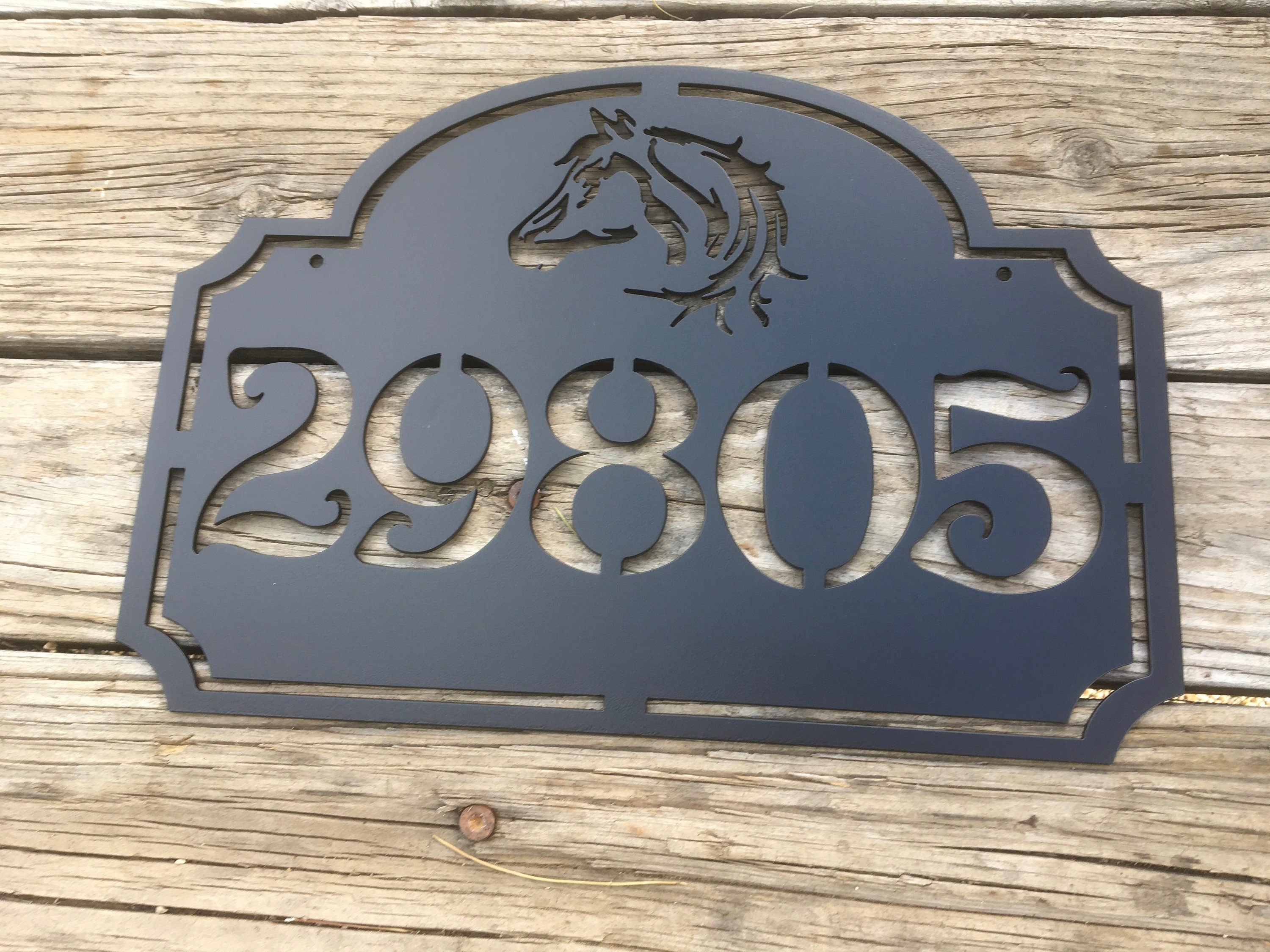 Horse Address Sign, Custom Metal Address Sign | Nalaprint