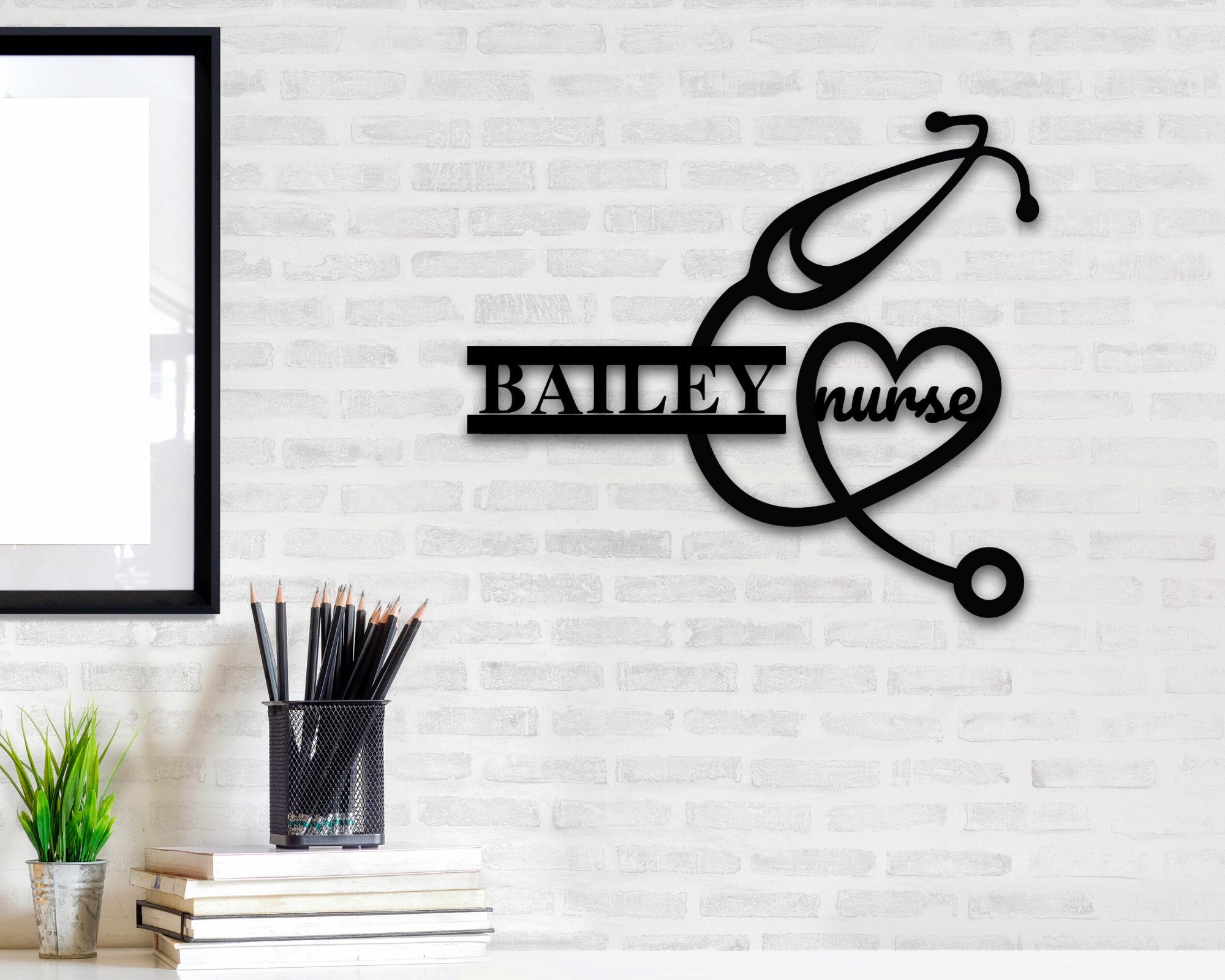 Personalized Nurse Sign, Lpn, Rn, Cna, Wall Office, Metal Decor, Nurse ...
