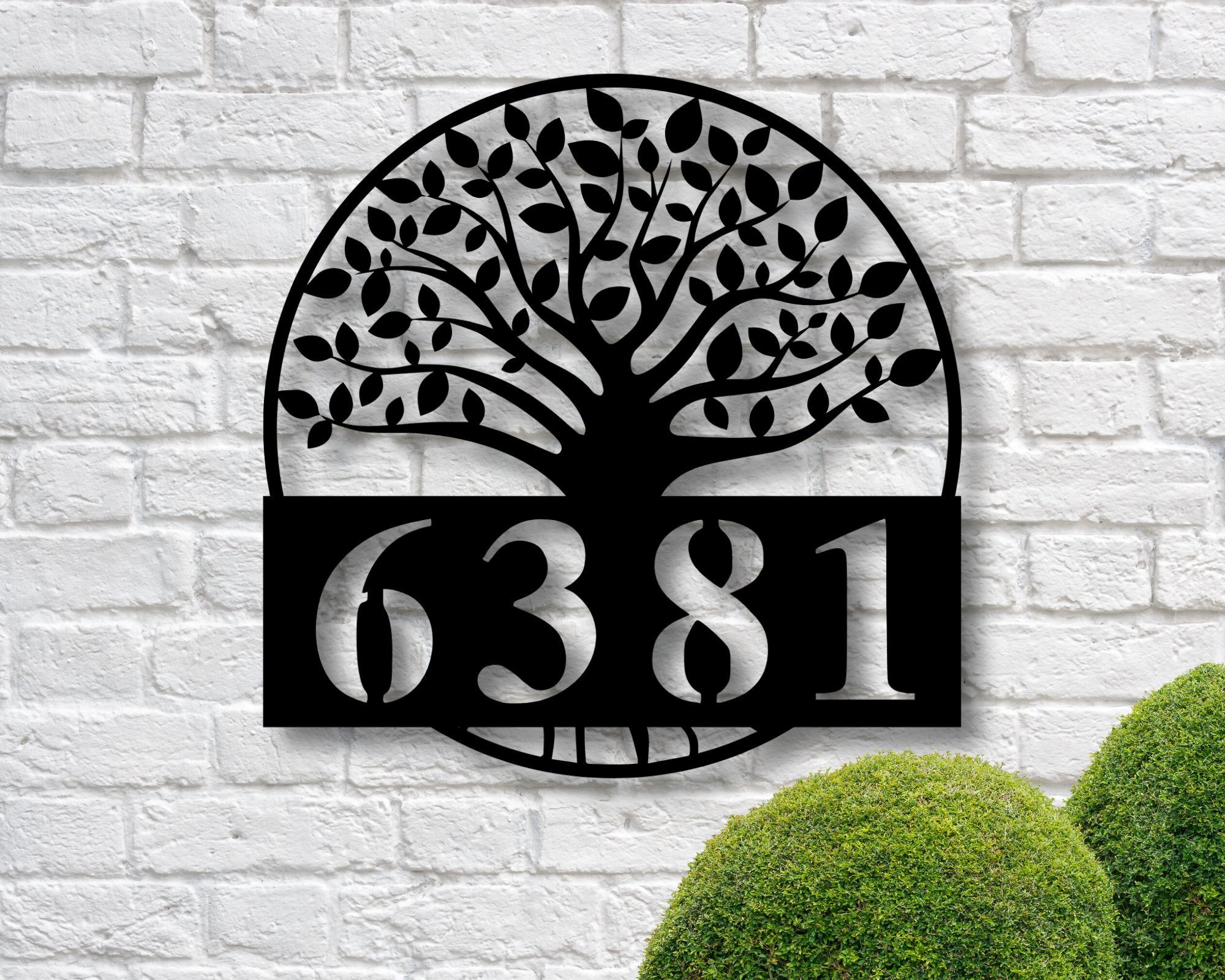 Metal Address Sign For House - Address Plaque - House Number Plaque ...