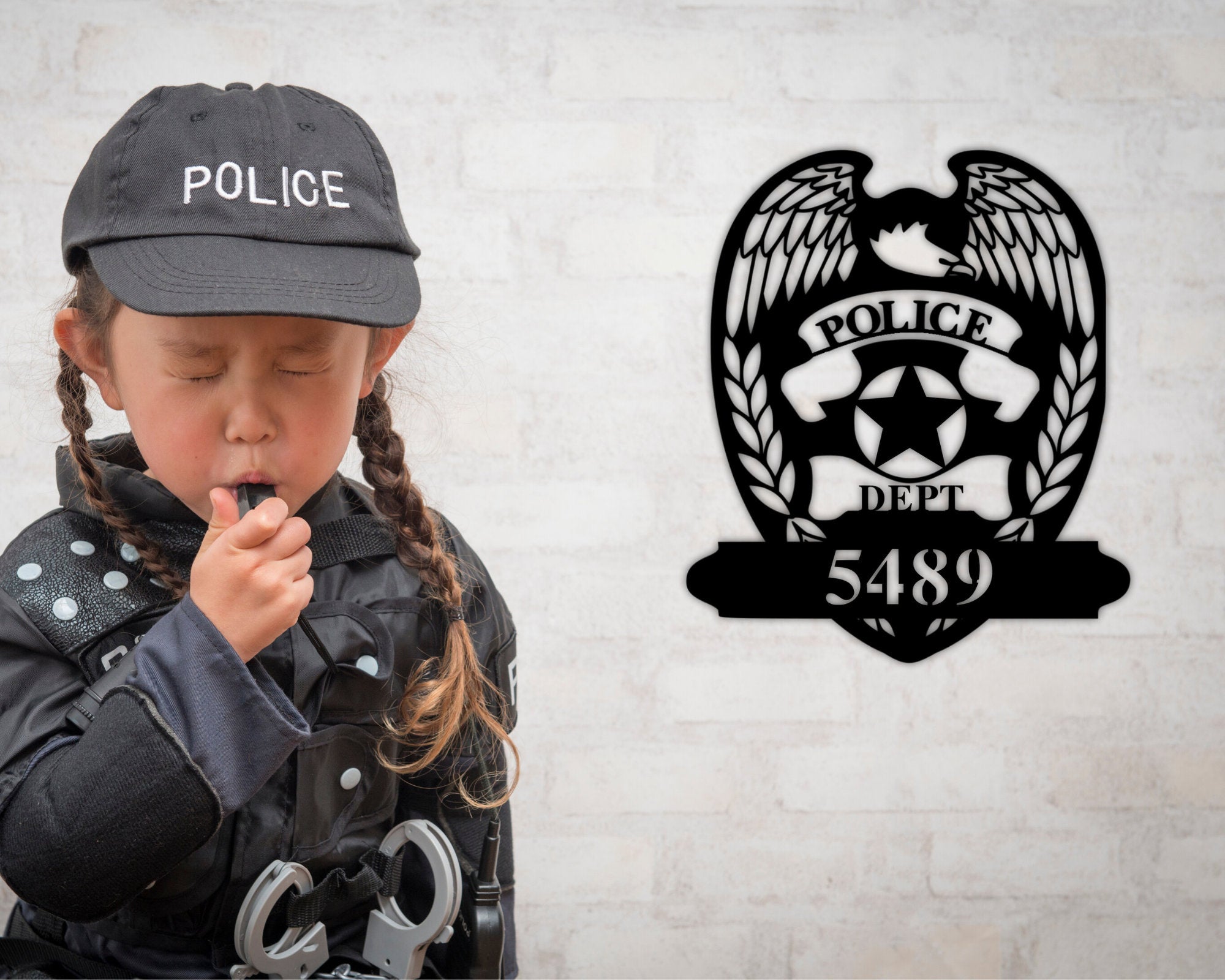 Sheriff Deputy Sign With Last Name, Personalized Cop Gift, Personalized ...