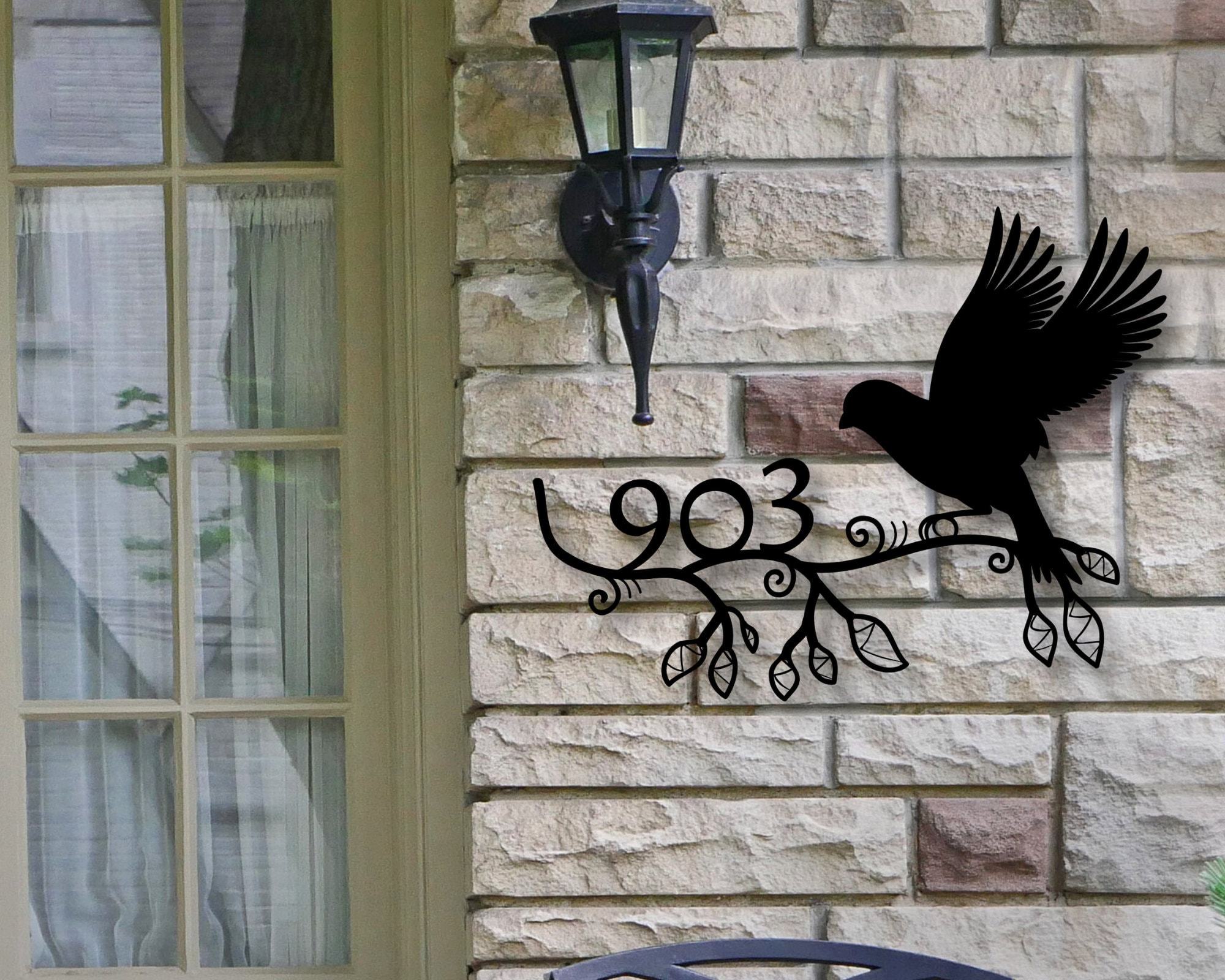 Metal Address Sign For House - Address Signs - House Number Plaque ...