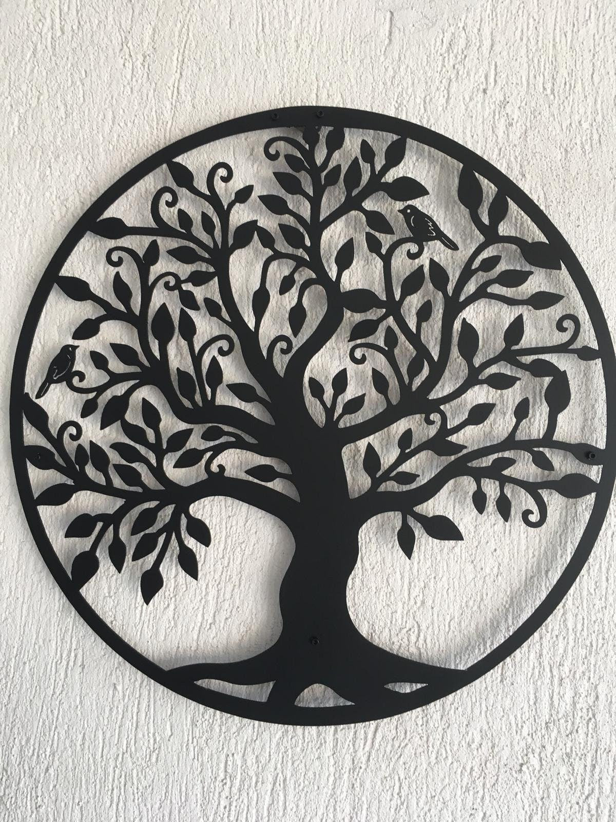 Family Tree Wall Art, Metal Wall Decor, Metal Wall Hangings, Home ...