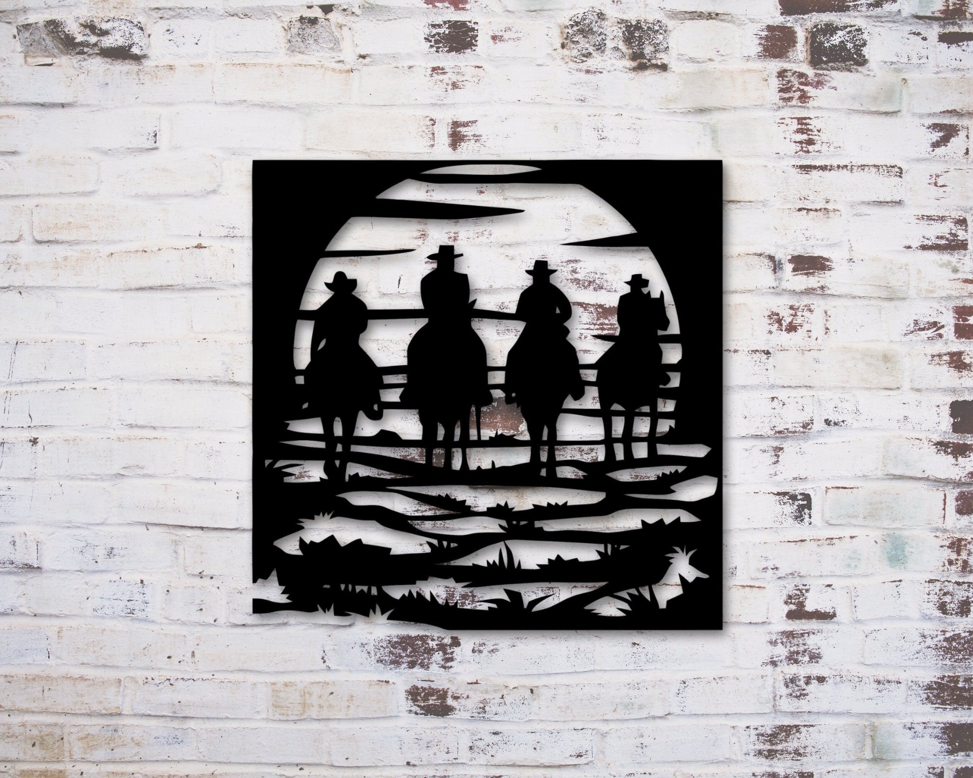 Cowboy Sign, Personalized Metal Cowboy Sign, Western Sign, Mounted ...