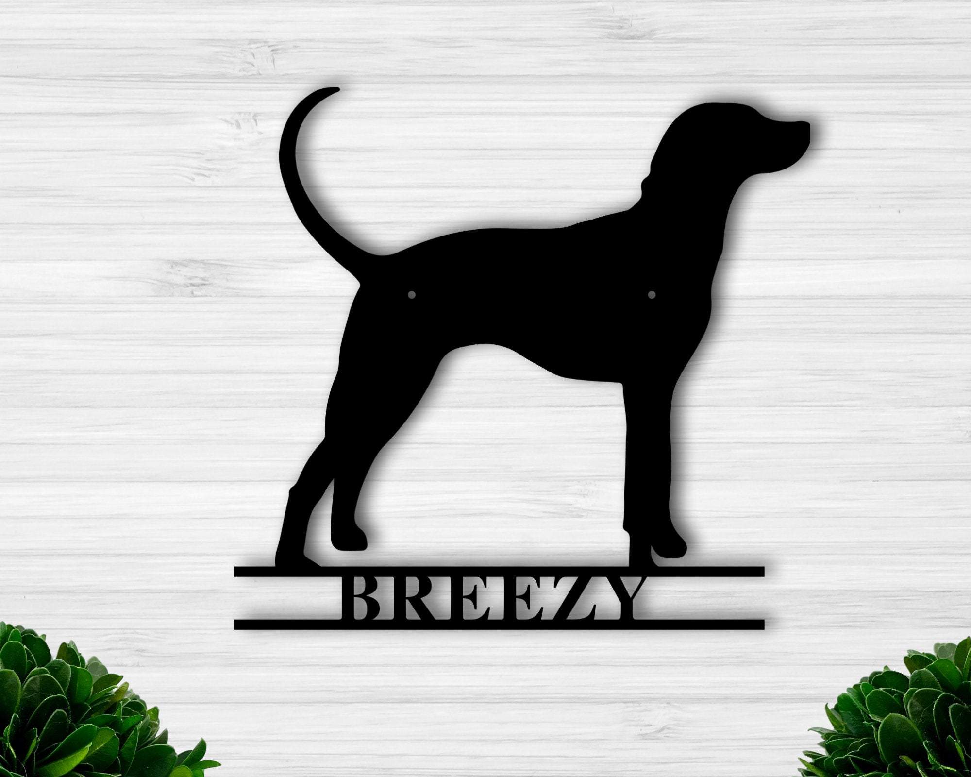 Custom Metal Dog Name Signs, Personalized Metal Sign For Dog, Pet Name ...