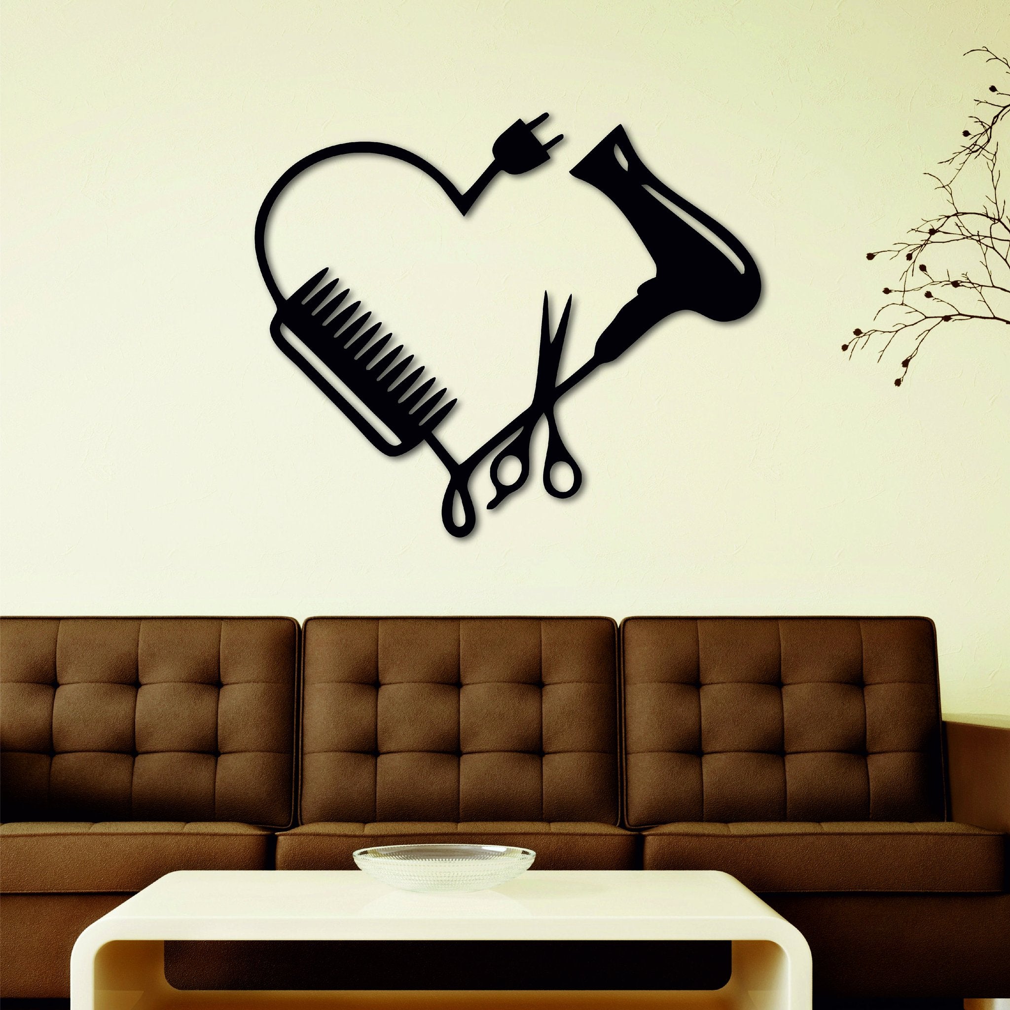Metal Salon Sign, Custom Beauty Salon Sign, Metal Hair Salon Sign ...