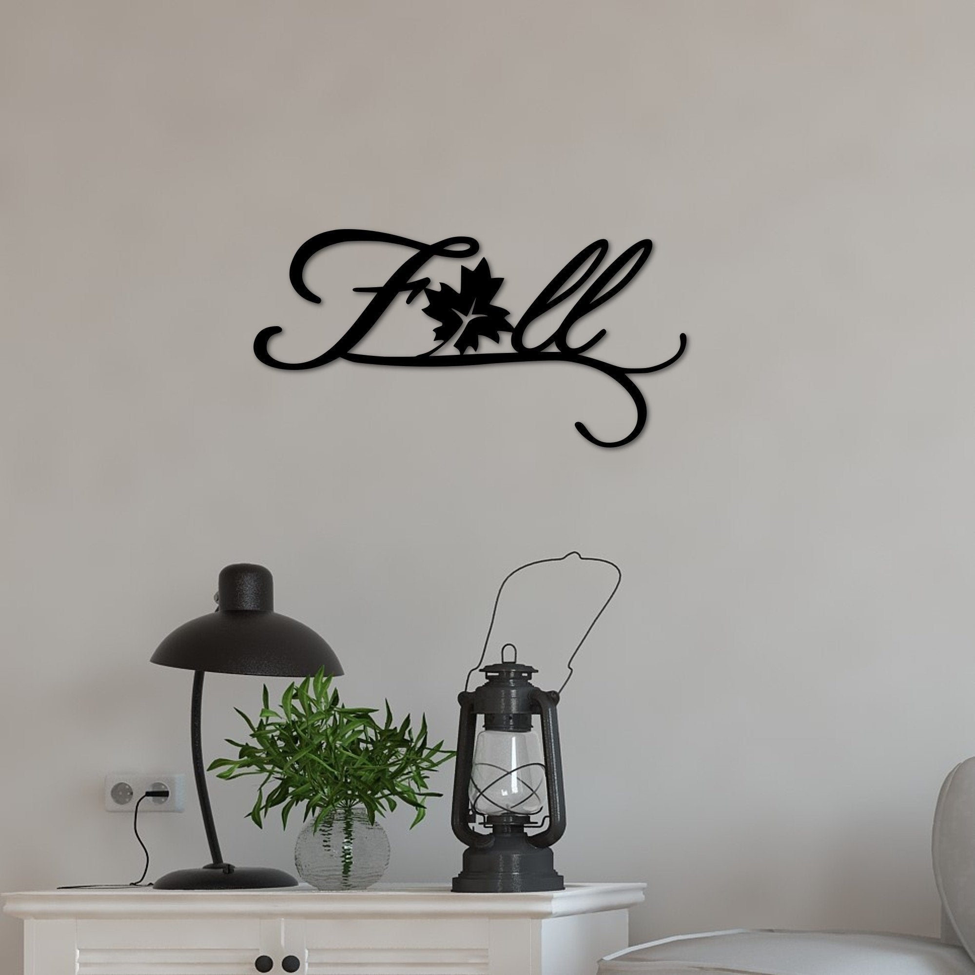 Metal Fall Sign - Metal Wall Art - Fall Kitchen Decor - Entryway Sign ...