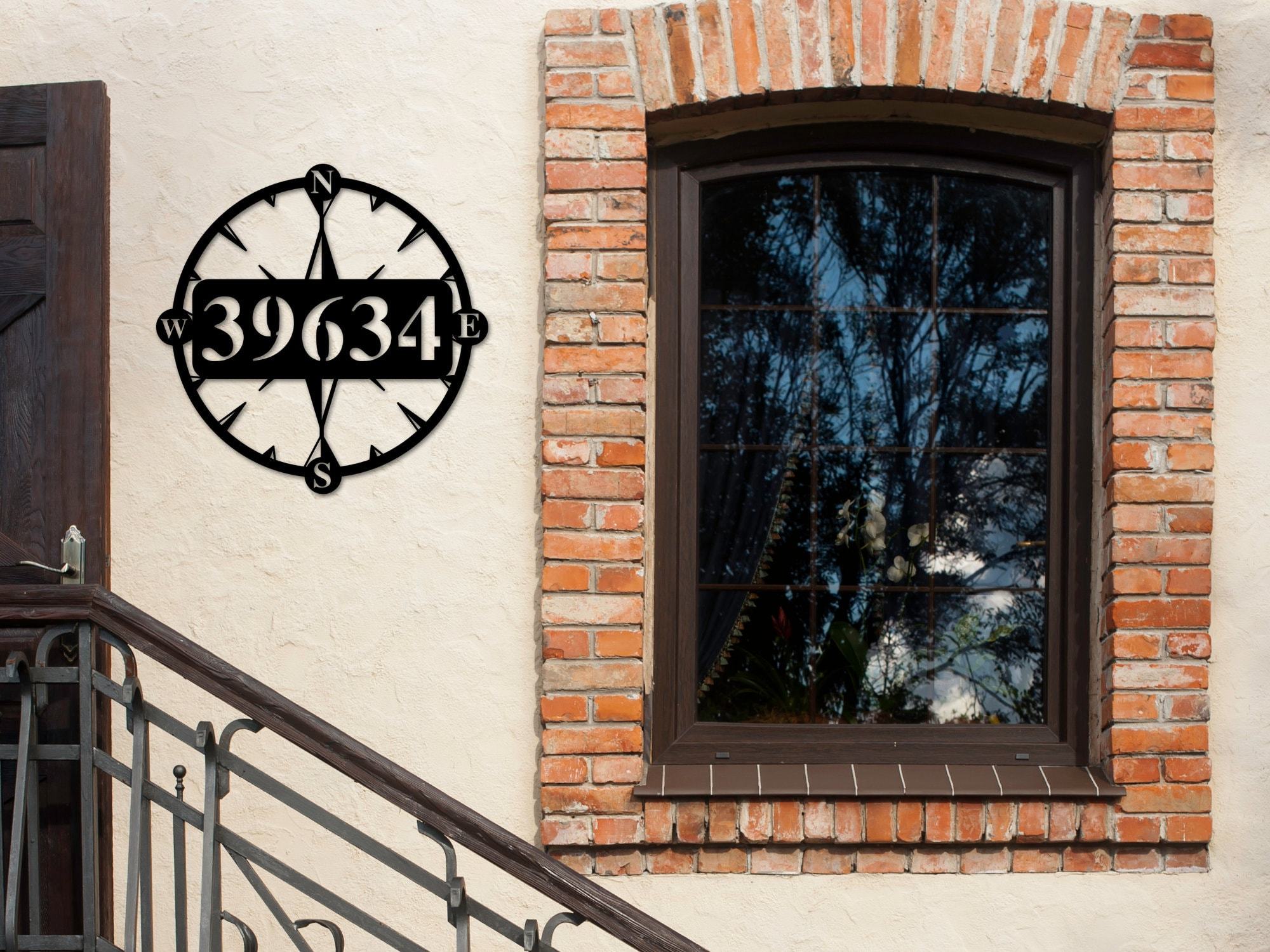 Metal Address Sign For House - Address Signs - House Number Plaque ...