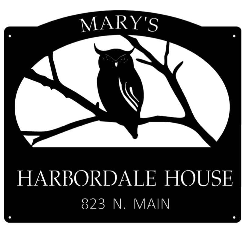 Metal Owl Sign Custom Sign In Memory Owl Sign , Metal Owl Sign, Metal ...