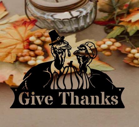 Metal Turkey Sign, Personalize Turkey Metal Sign, Last Name Turkey Sign ...