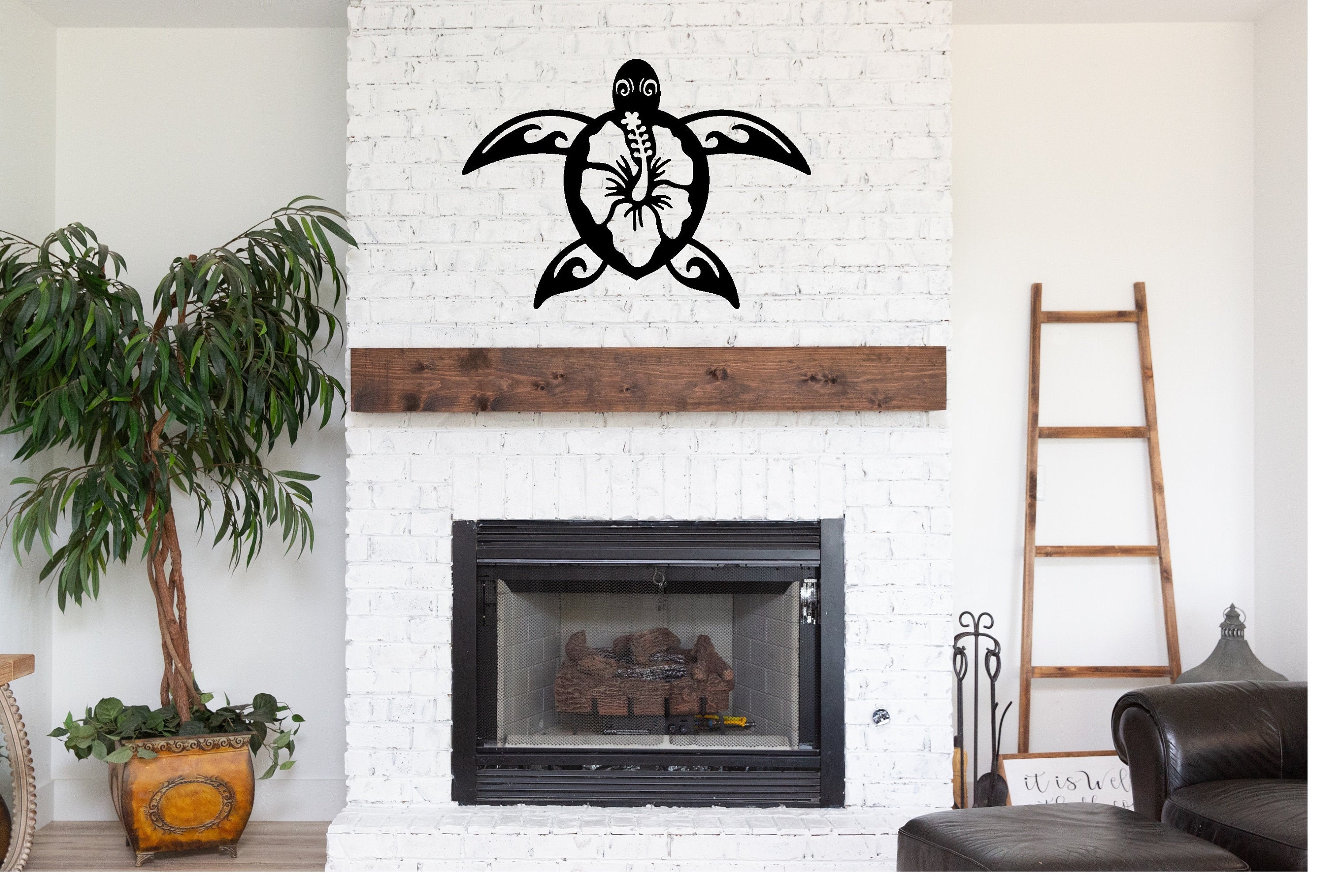 Sea Turtle Metal Sign Cutout, Cut Metal Sign, Wall Metal Art | Nalaprint