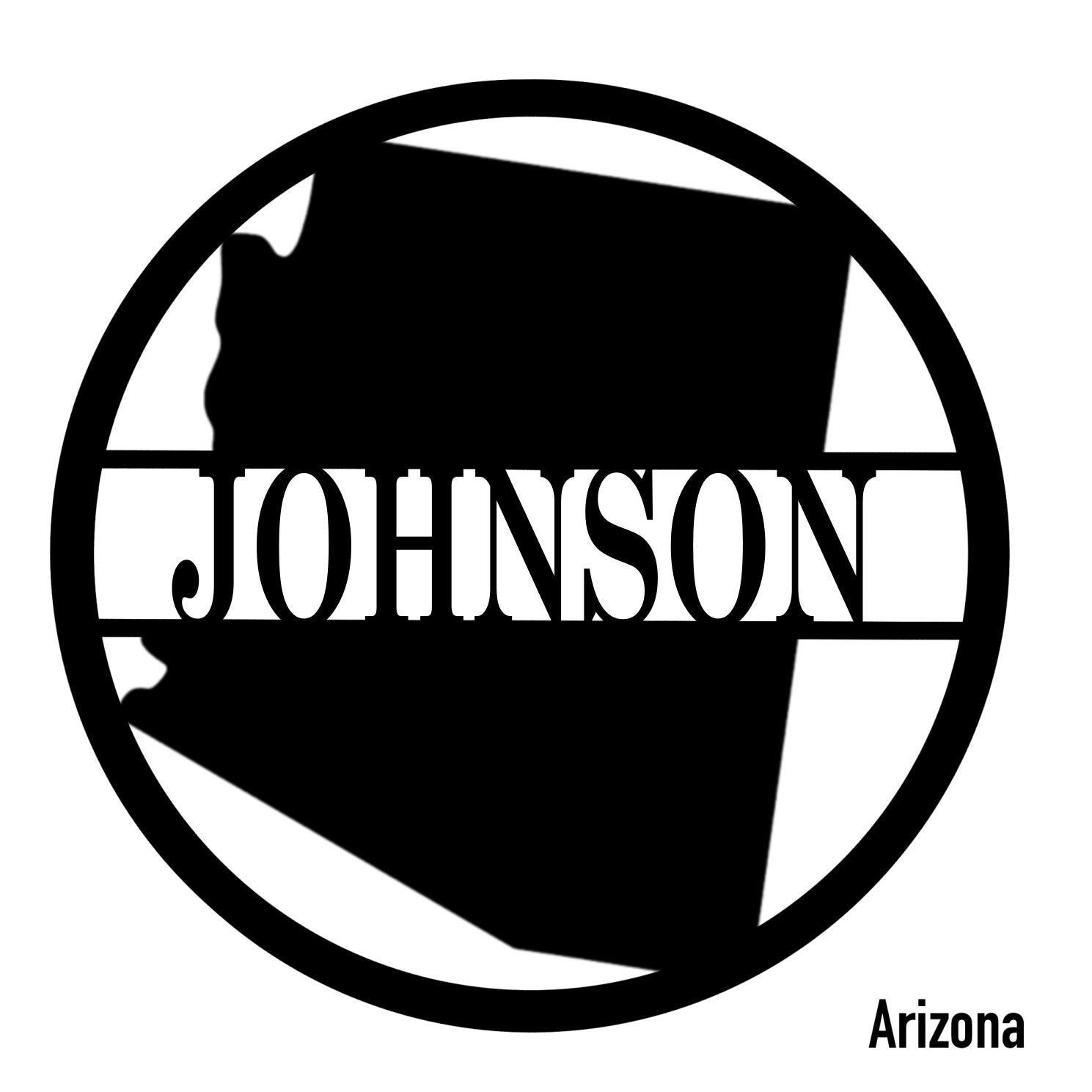 Arizona State Monogram Cut Metal Sign, Wall Decor Metal Sign, Home ...