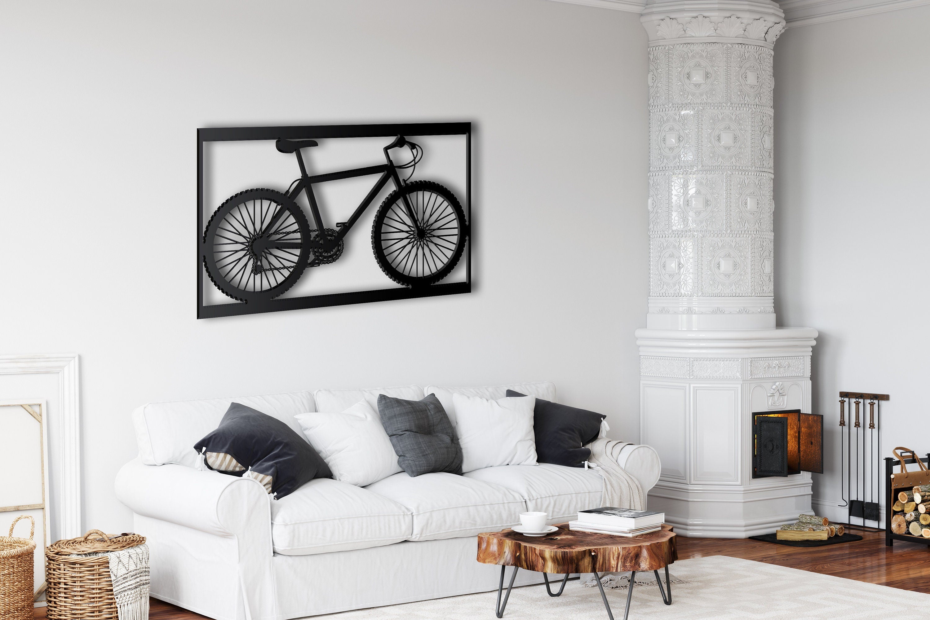 Metal Bike Wall Art, Cyclist Wall Art, Bicycle Lover Gift, Metal Wall ...