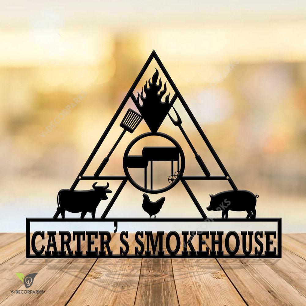 Custom Metal Sign - Custom Sign - Smokehouse Sign - Custom Grill Metal ...