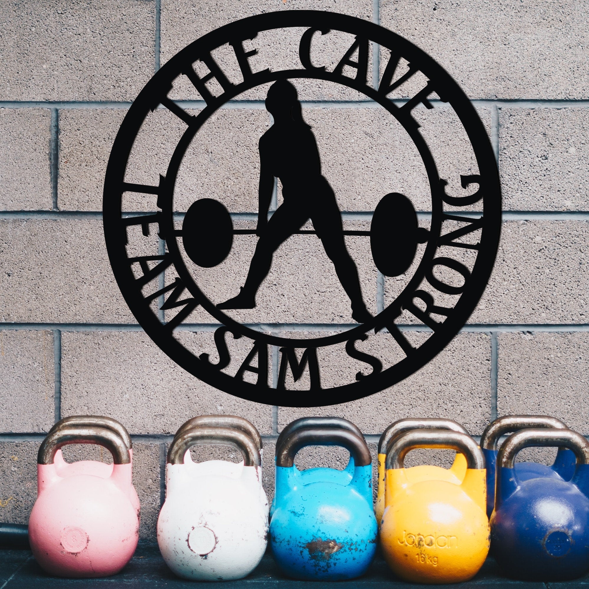 Custom Woman Gym Sign, Gym Sign, Personalized Home Gym Sign, Fitness ...