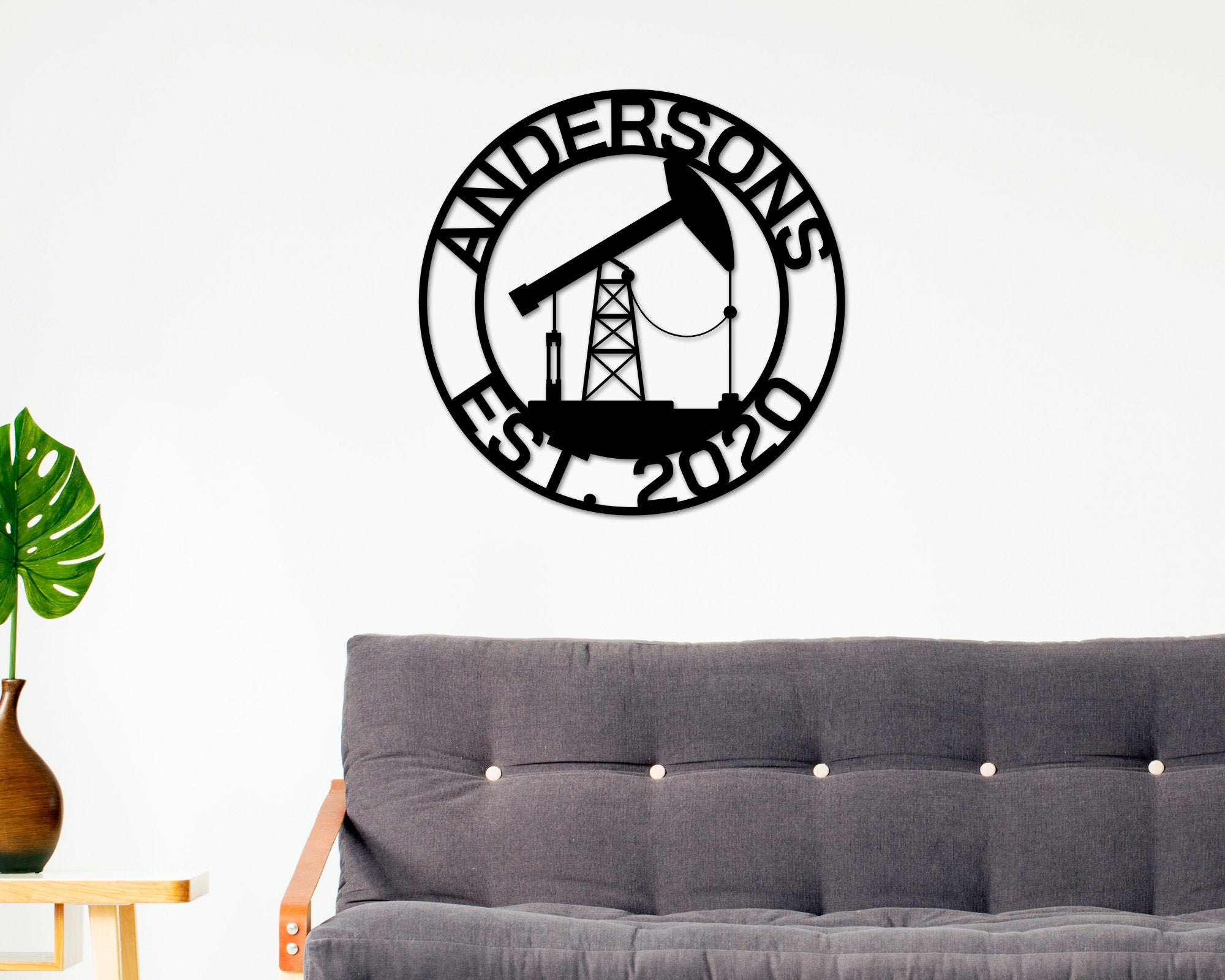 Oil Pump Sign, Oilfield Decor, Metal Wall Art, Pump Jack, Oil Field ...