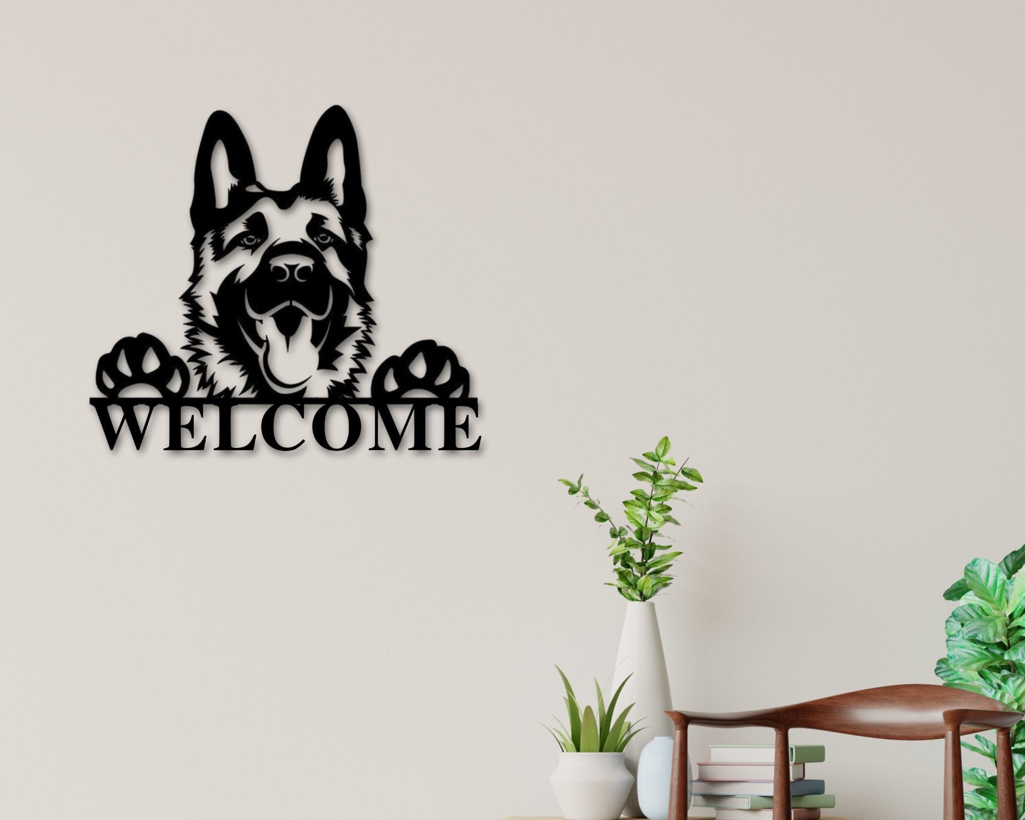 German Shepherd Dog Sign, German Shepherd Metal Sign, German Shepherd ...