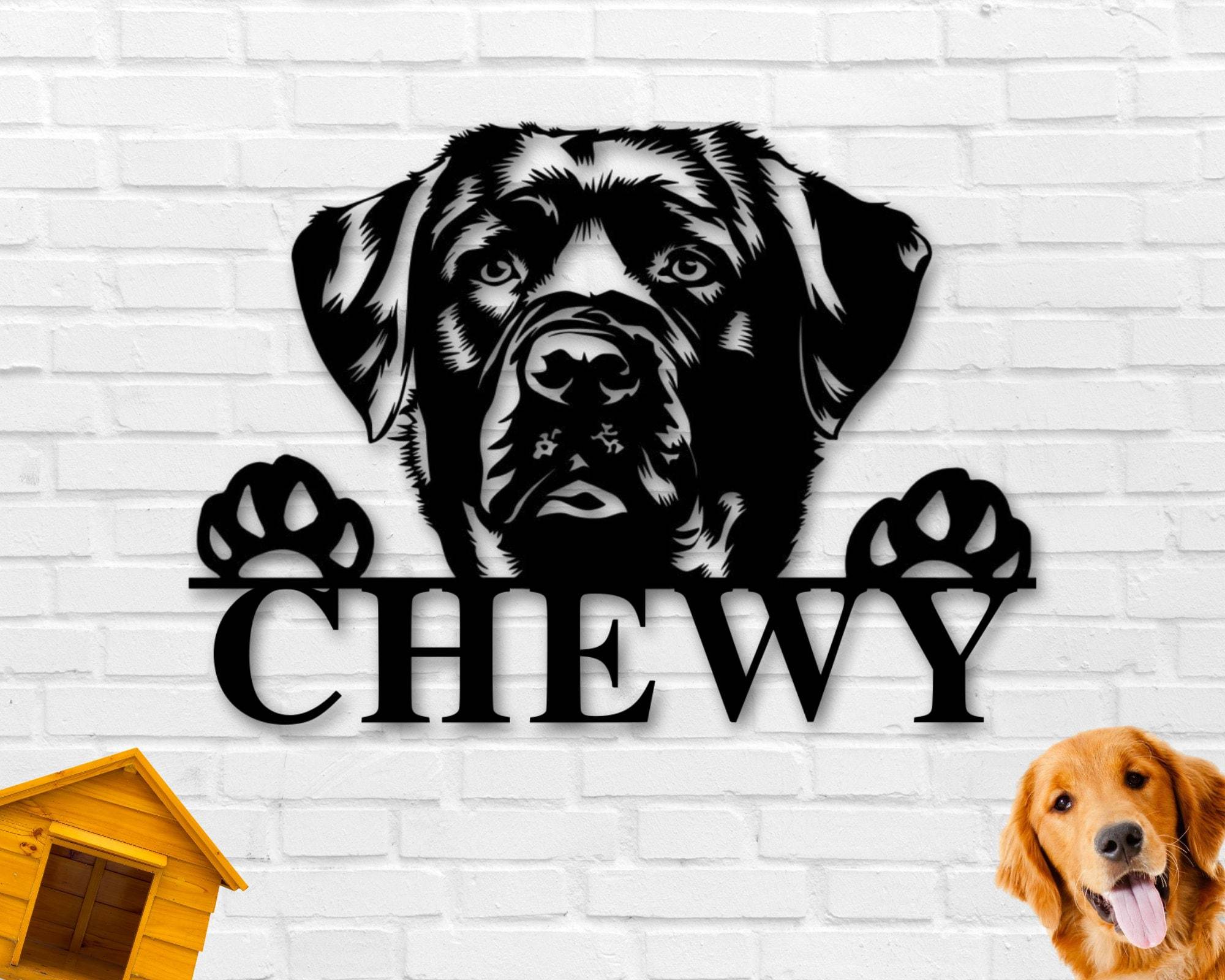 Black Labrador Dog Sign, Black Labrador Metal Sign, Black Labrador Name ...