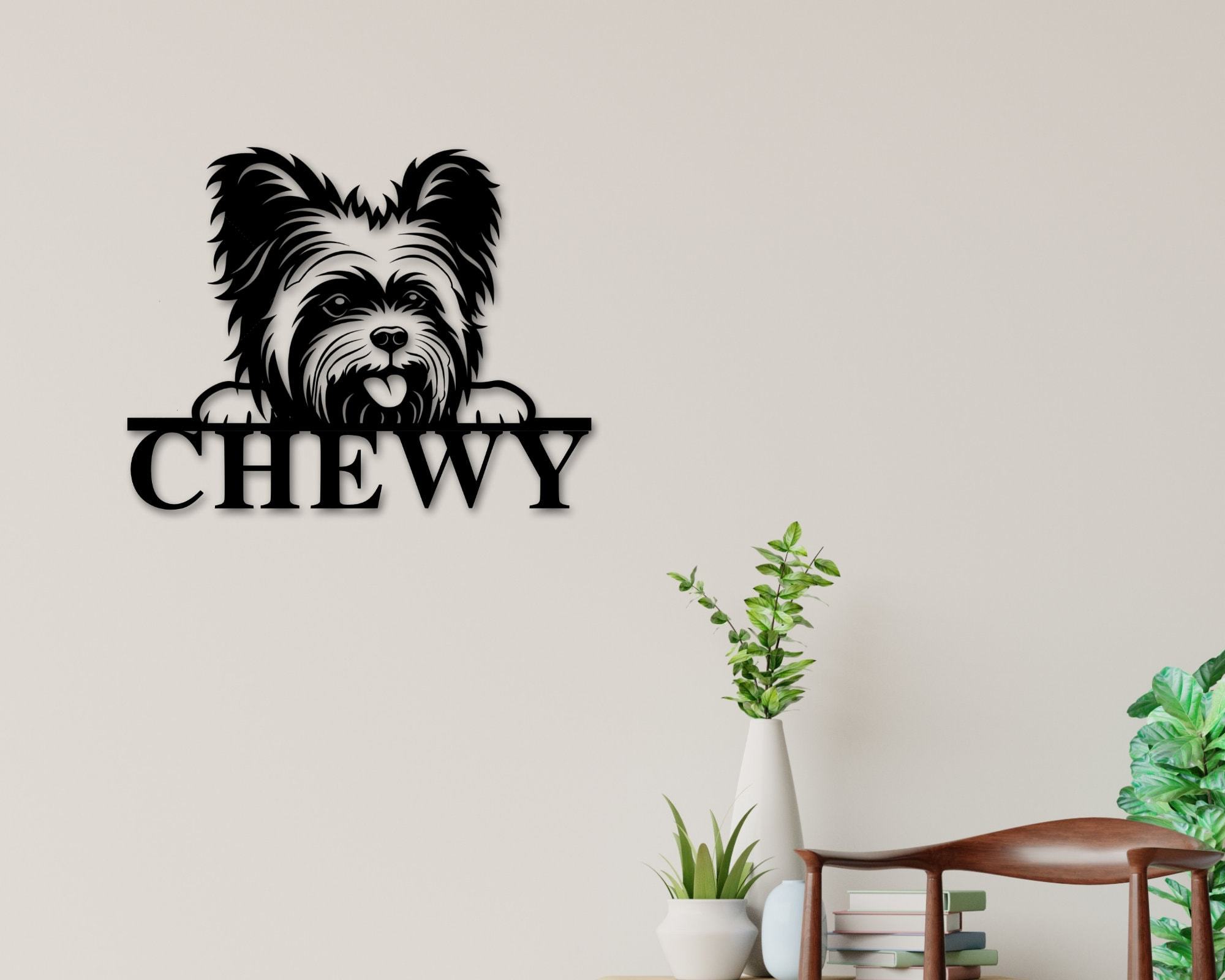 Yorkie Dog Sign, Yorkie Metal Sign, Yorkie Name Sign, Pet Name Sign ...