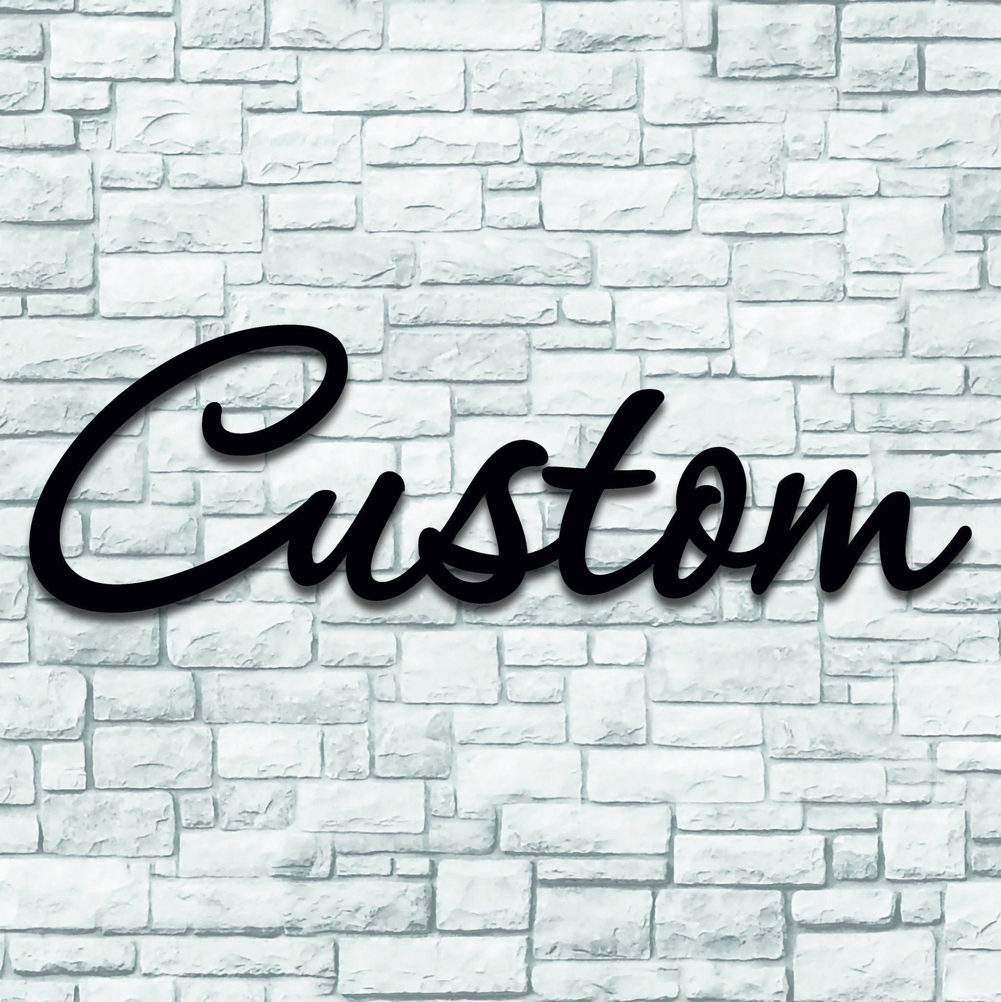 Custom Metal Cursive Sign, Metal Wall Art, Wedding Gift, Inspirational ...